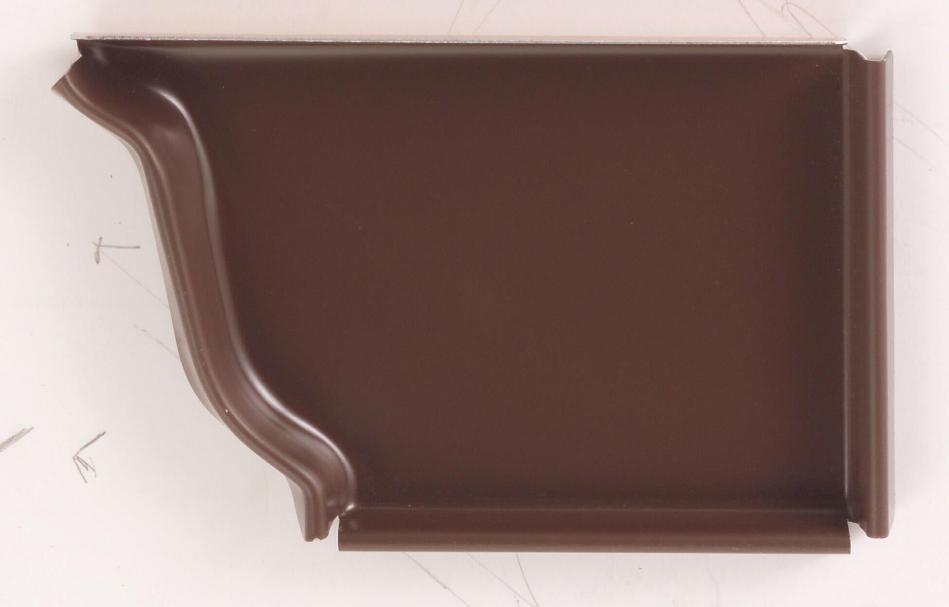 Talon corniche droit aluminium marron SCOVER PLUS | Leroy Merlin