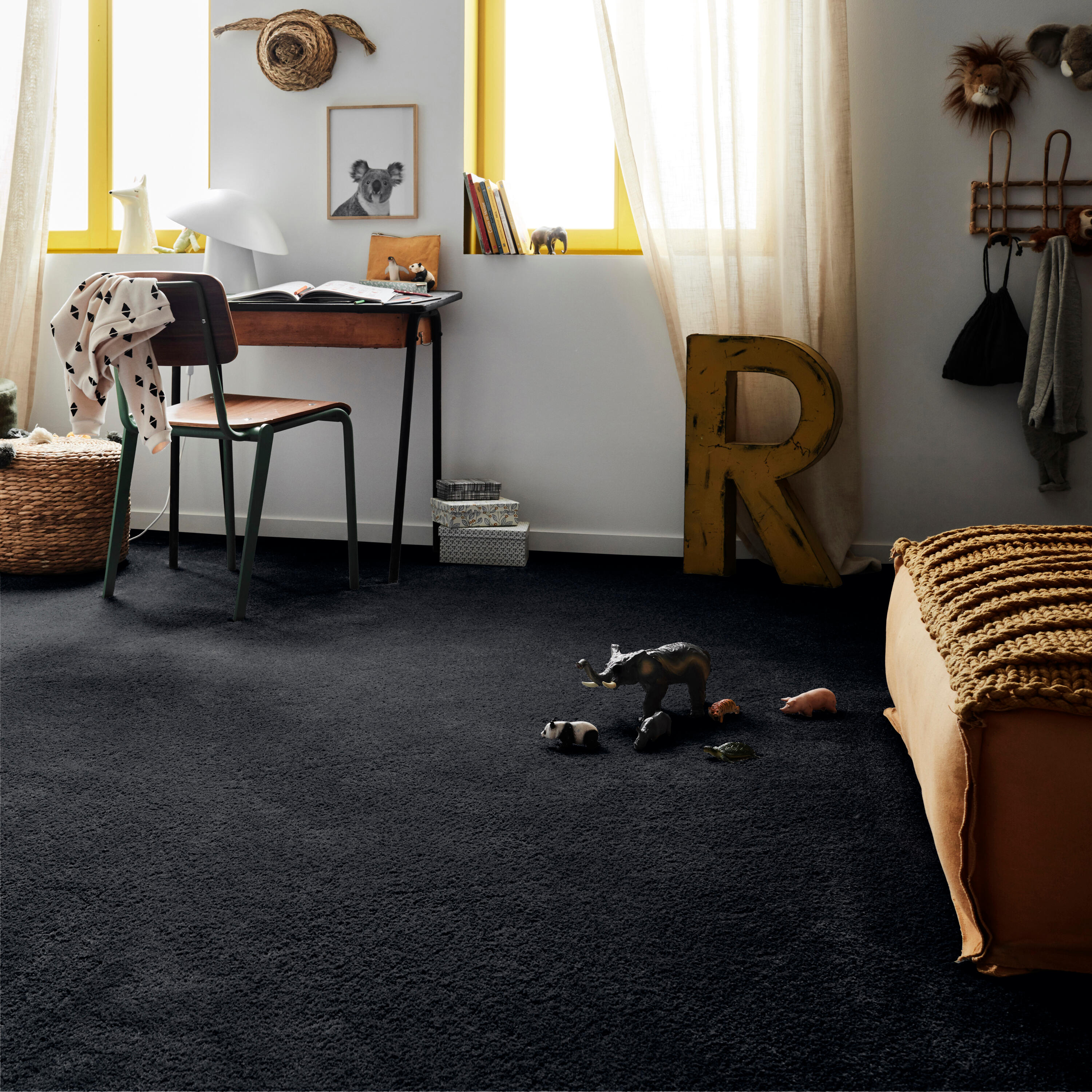 Moquette velours épais uni, Carezza supr, rouleau l.4 m | Leroy Merlin