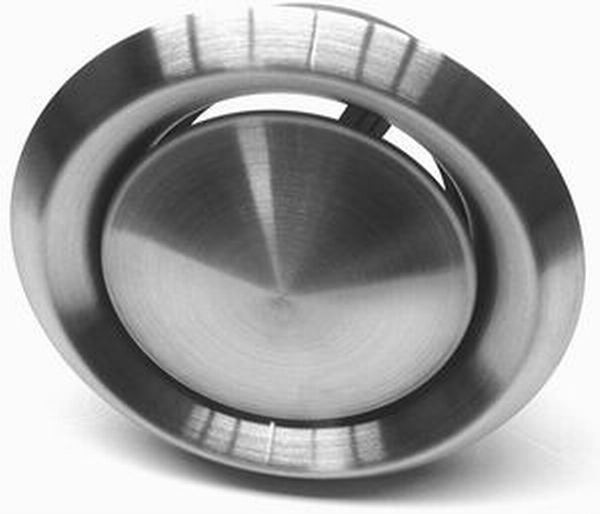 Bouche d'aération inox DMO Encastrement diam.100 mm, l.14 cm x H.14 cm ...