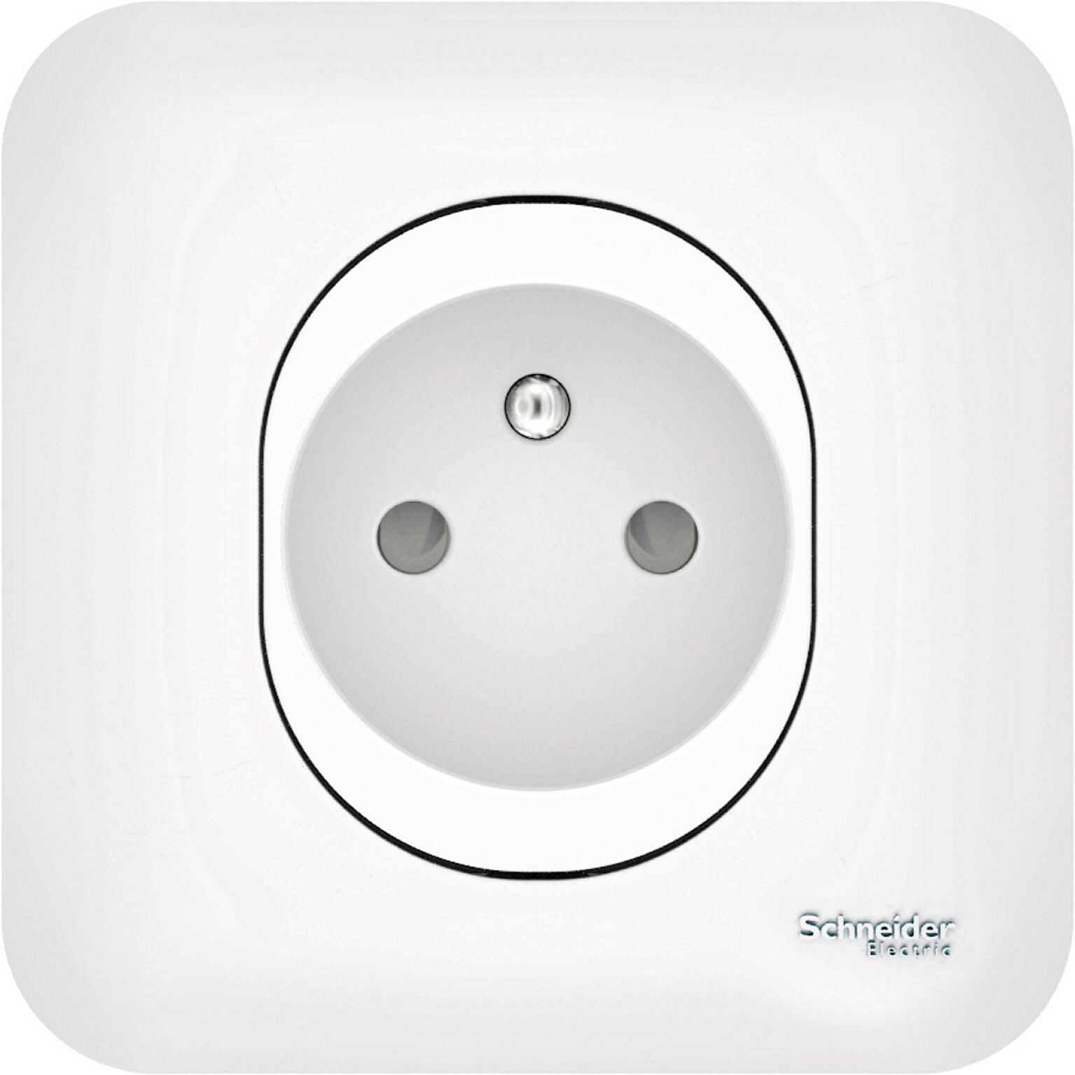 Prise Schneider Electric Ovalis | Leroy Merlin