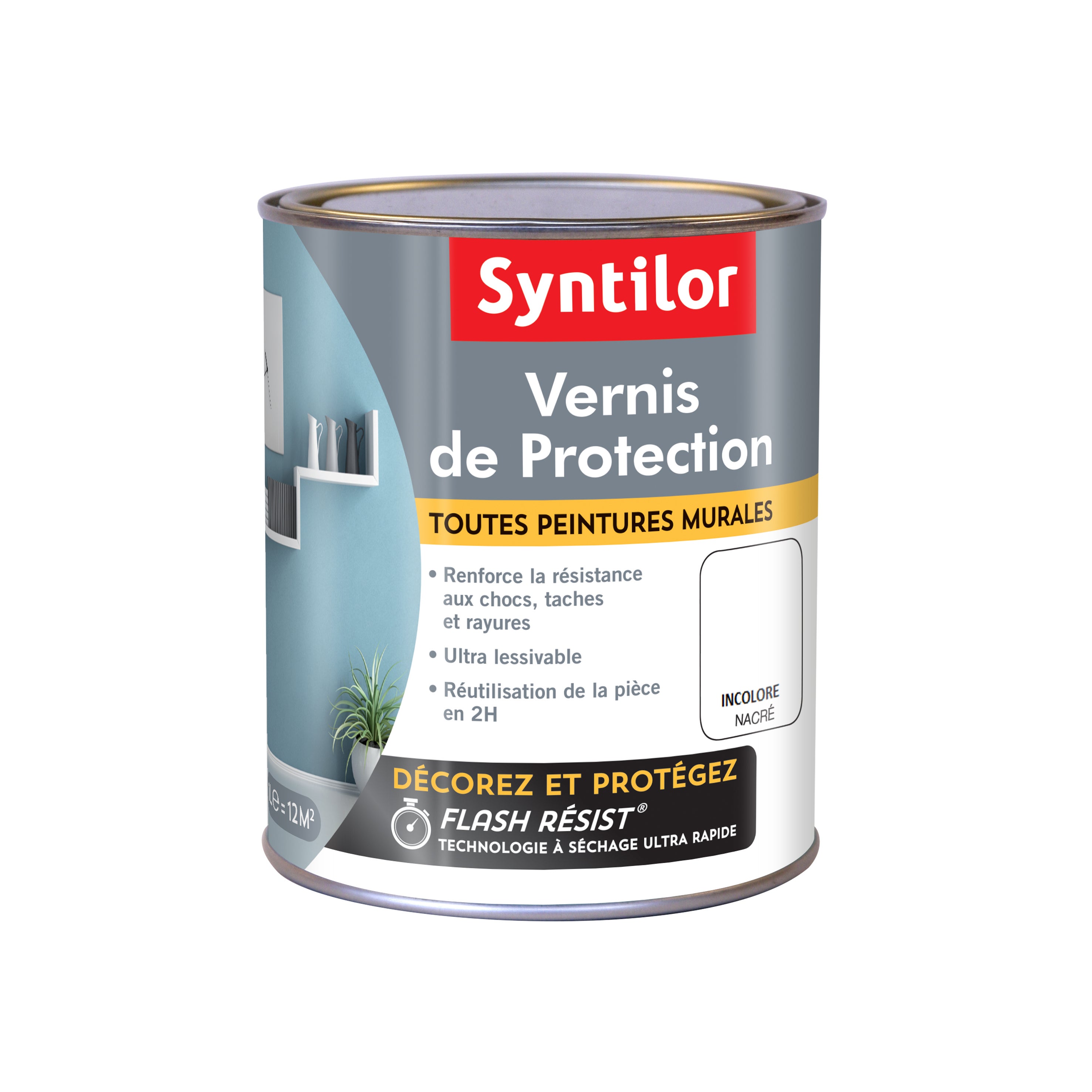 Vernis, SYNTILOR, incolore nacre satiné, 1 l | Leroy Merlin