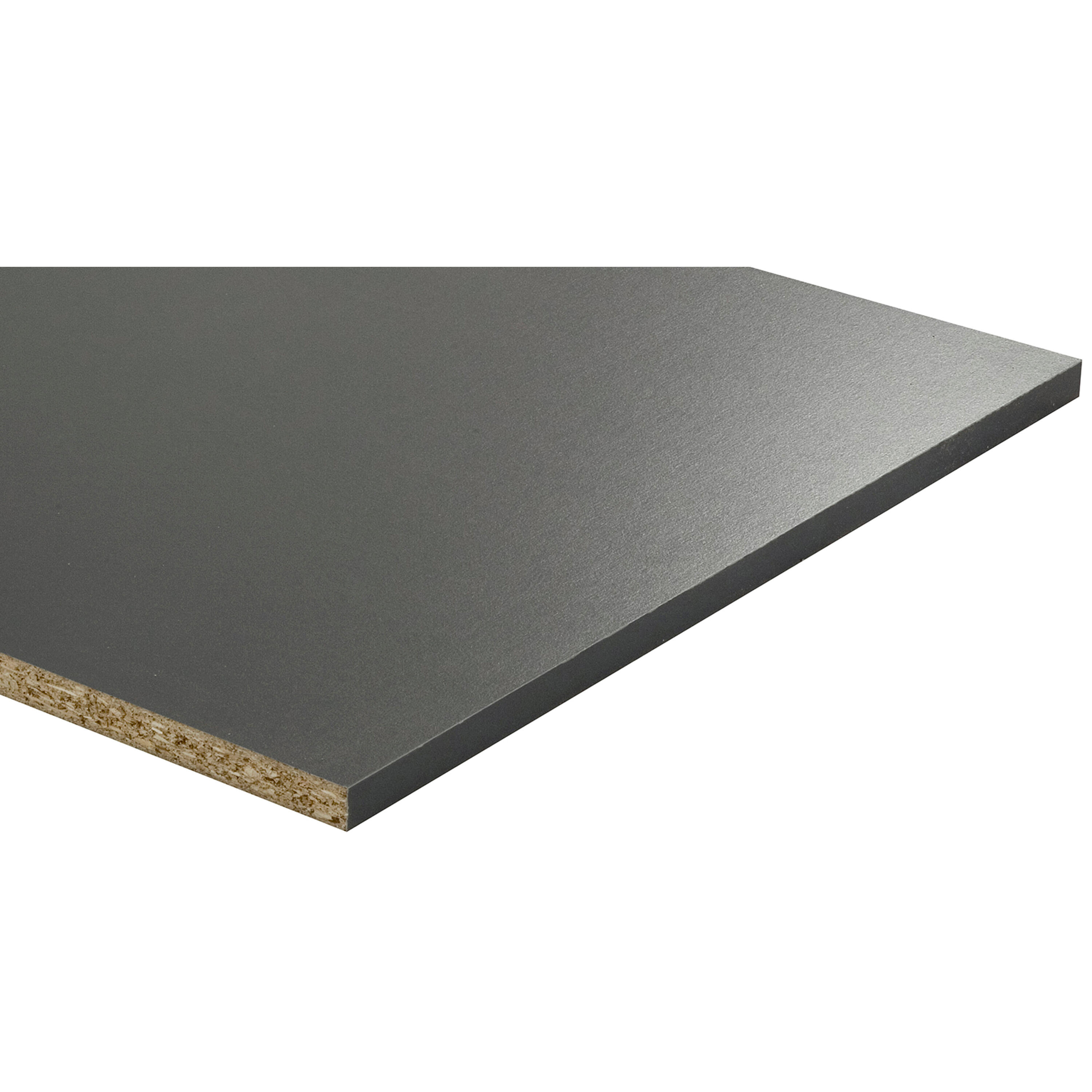 Tablette mélaminé béton gris-gris n°1, L.250 x l.50 cm x Ep.18 mm ...