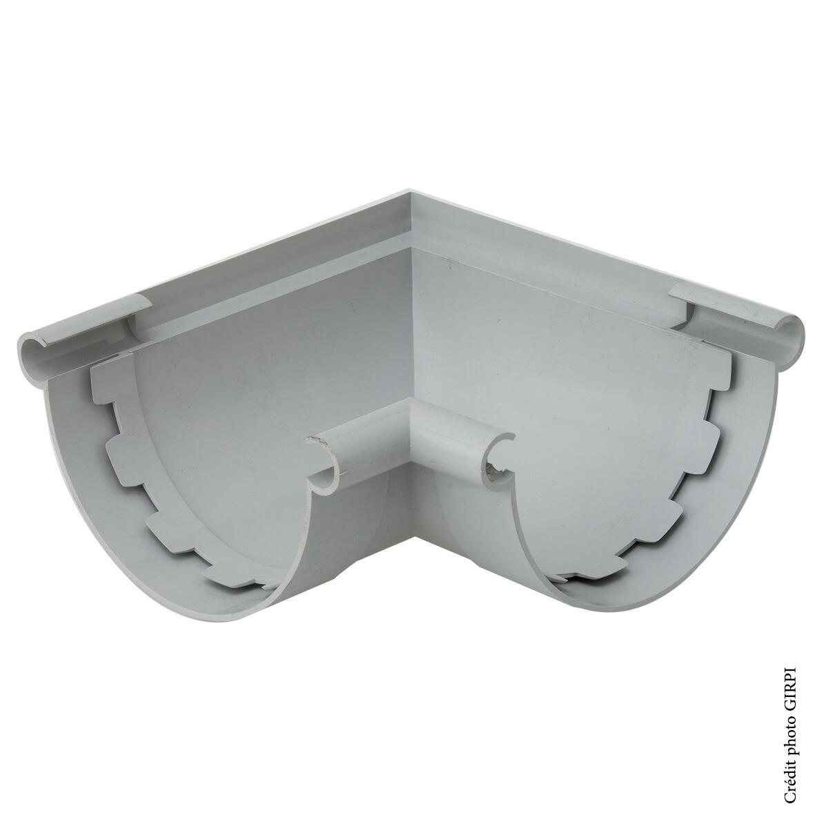Angle mixte à coller pvc gris GIRPI, Dév.25 cm | Leroy Merlin