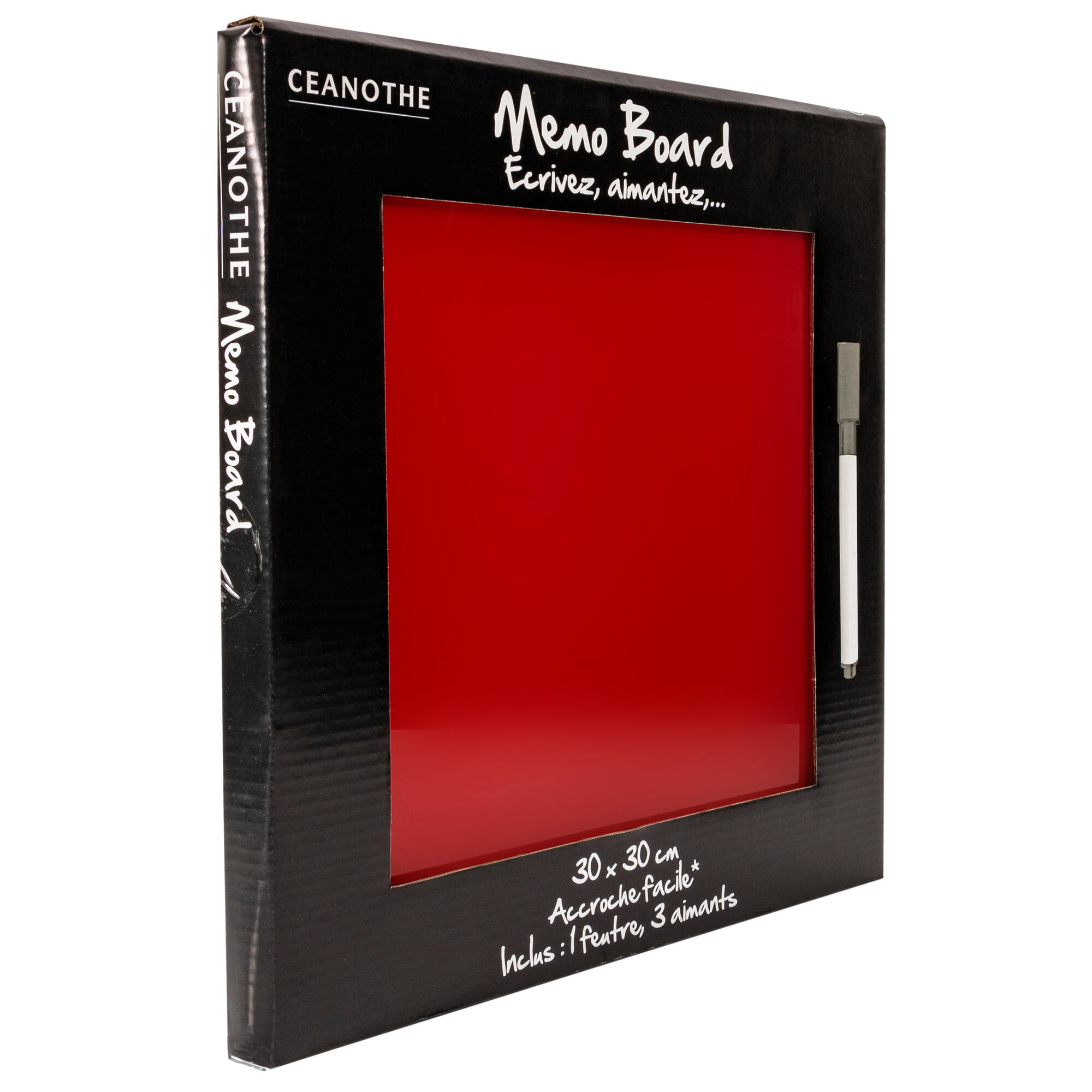 Plaque magnétique Memo board rouge, H.30 cm | Leroy Merlin