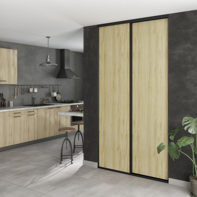 Porte de placard coulissante industriel au meilleur prix | Leroy Merlin