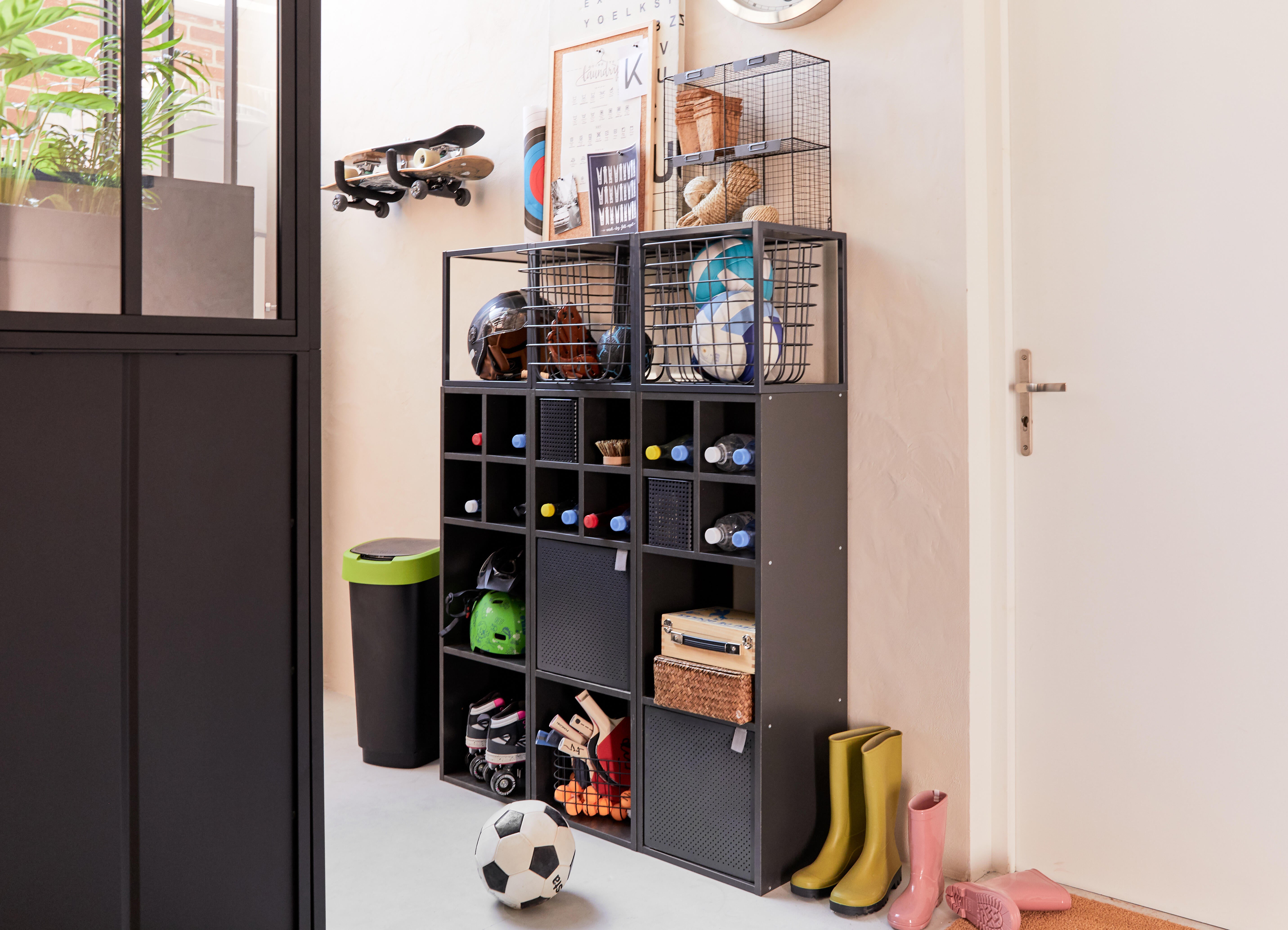 Des rangements carrés pour l’entrée | Leroy Merlin