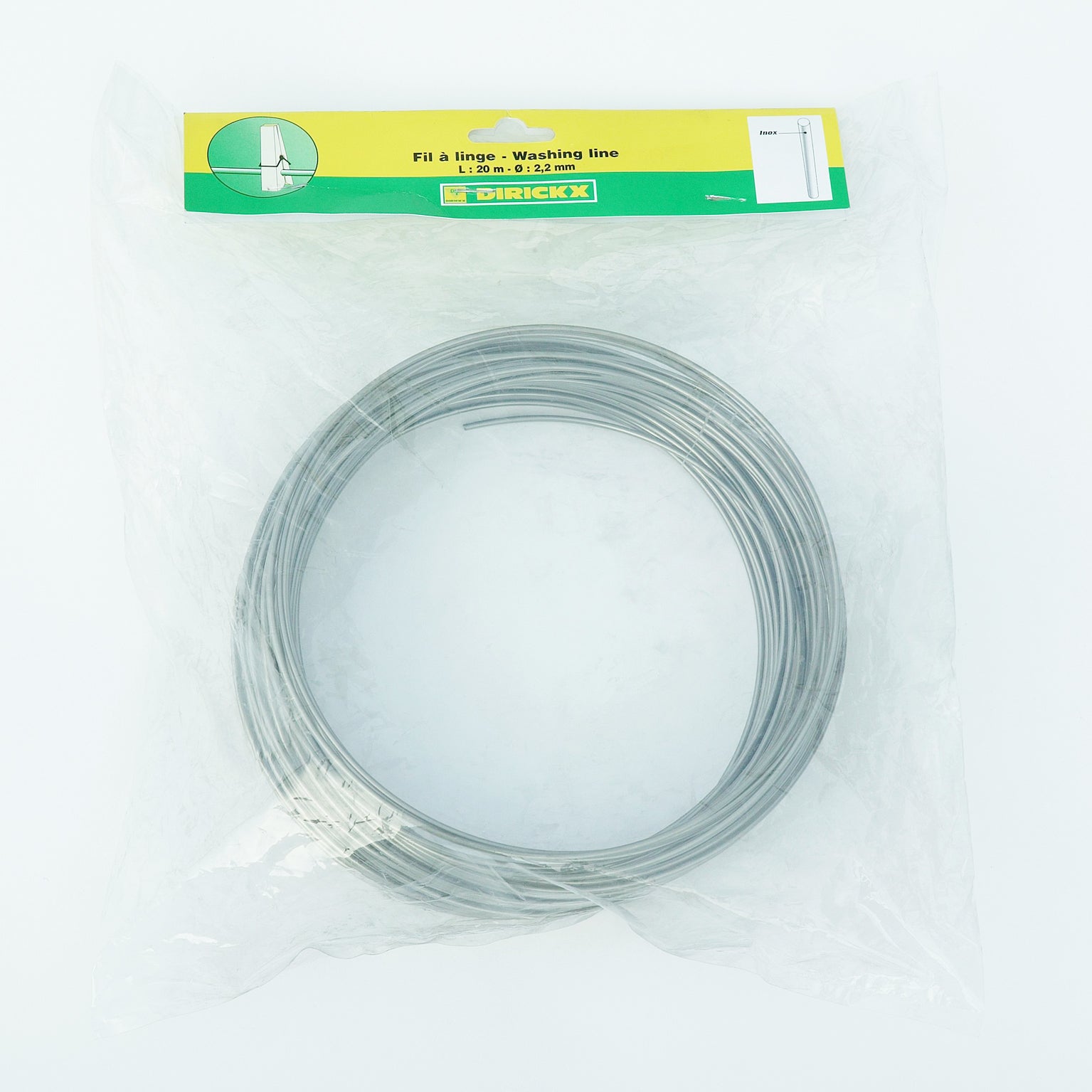 Fil à linge DIRICKX 22inox20 L.20 m | Leroy Merlin