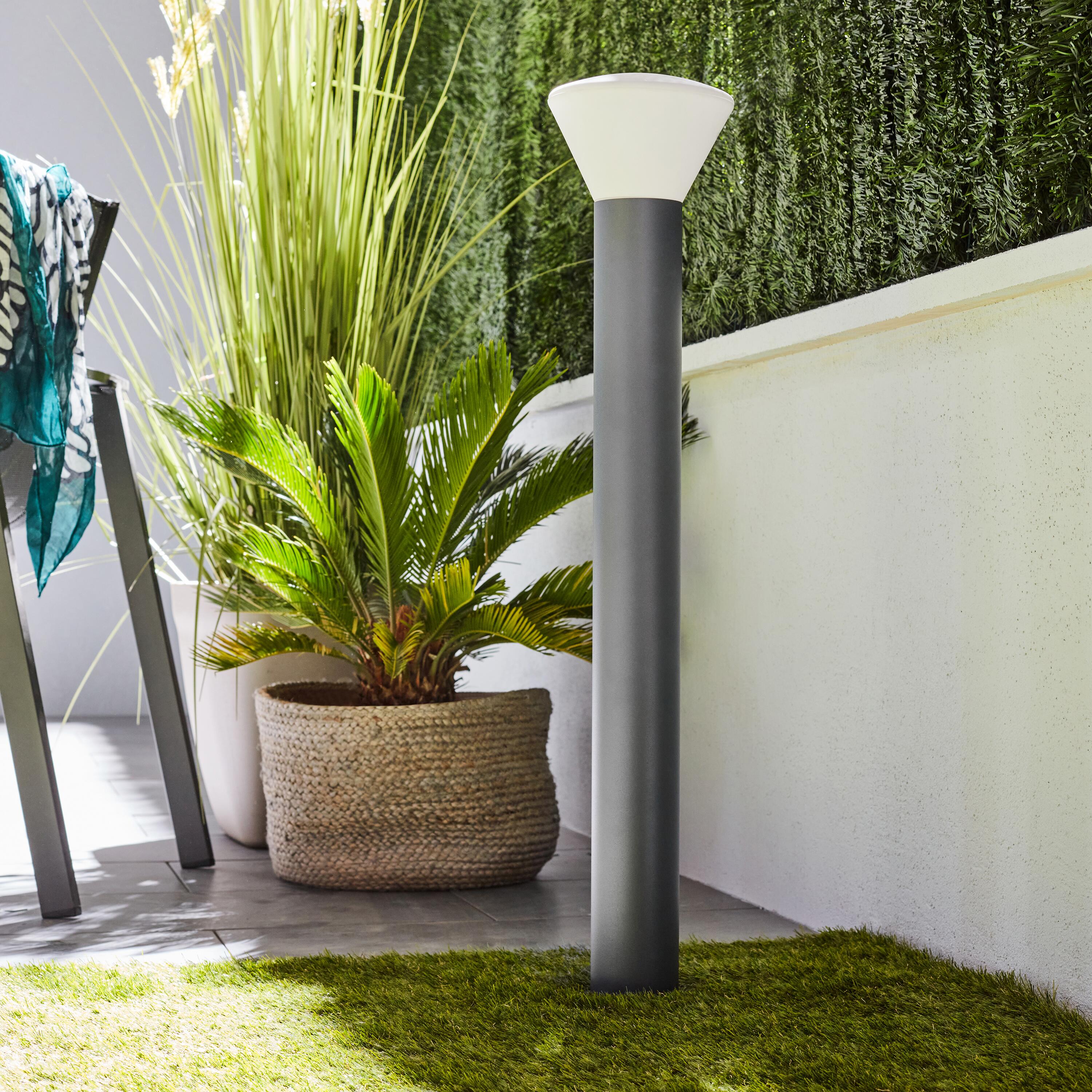 Potelet extérieur e27 max 25W anthracite Milda INSPIRE | Leroy Merlin