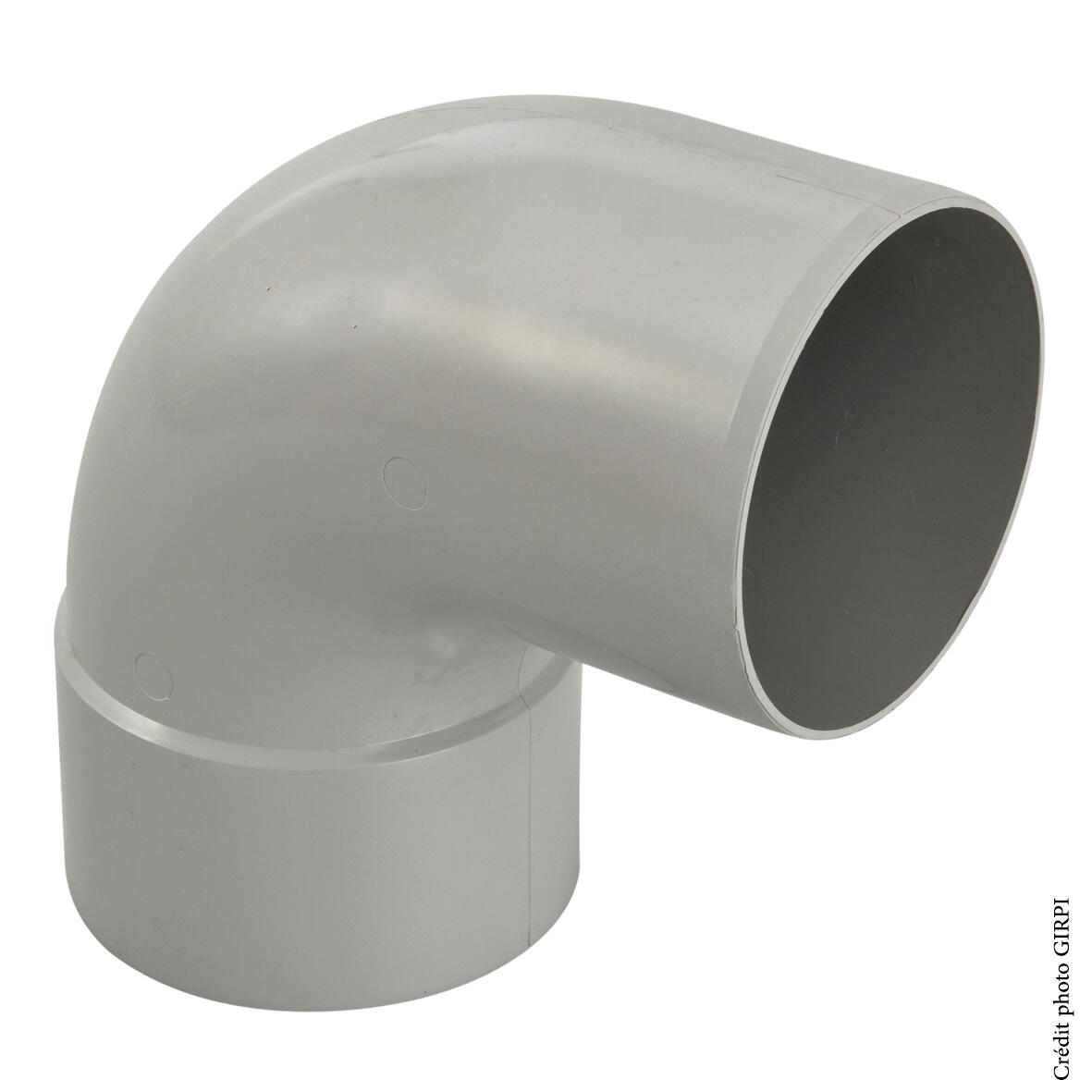 Coude 87.3° pvc gris GIRPI, Dév.33 cm Diam.100 mm | Leroy Merlin