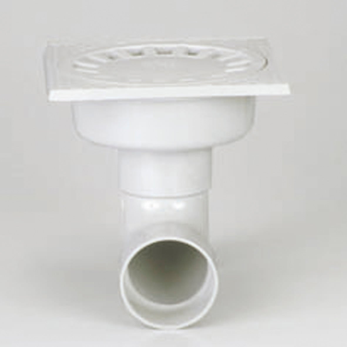 Siphon de sol 10x10cm et sortie horizontale à coller D.40 | Leroy Merlin