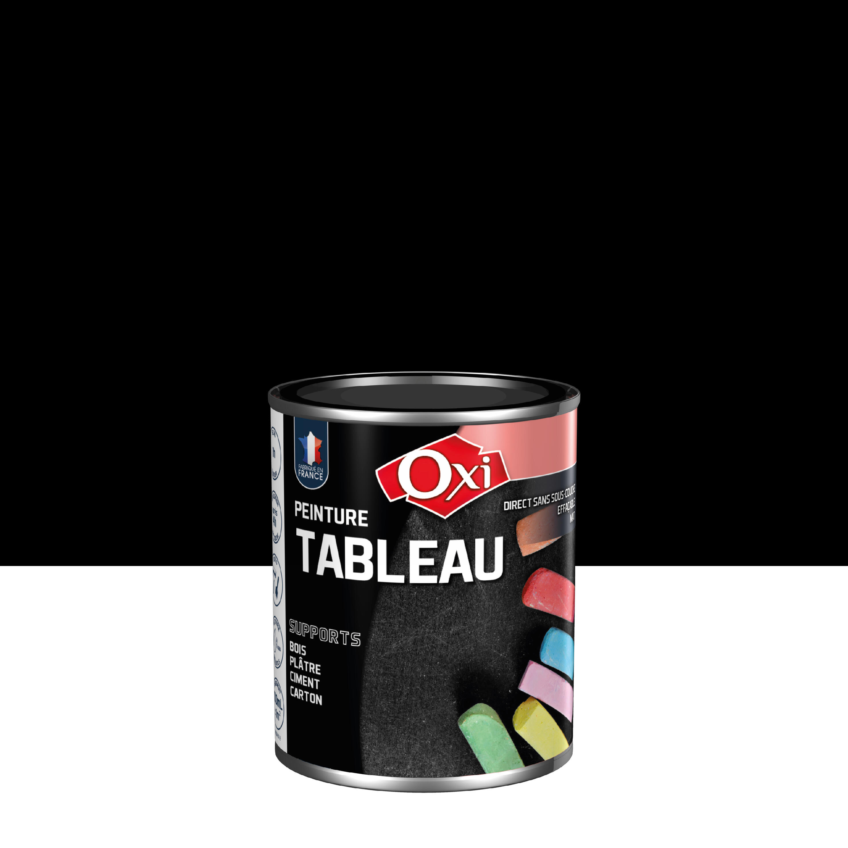 Peinture tableau OXYTOL Ox', noir, 0.1 l | Leroy Merlin