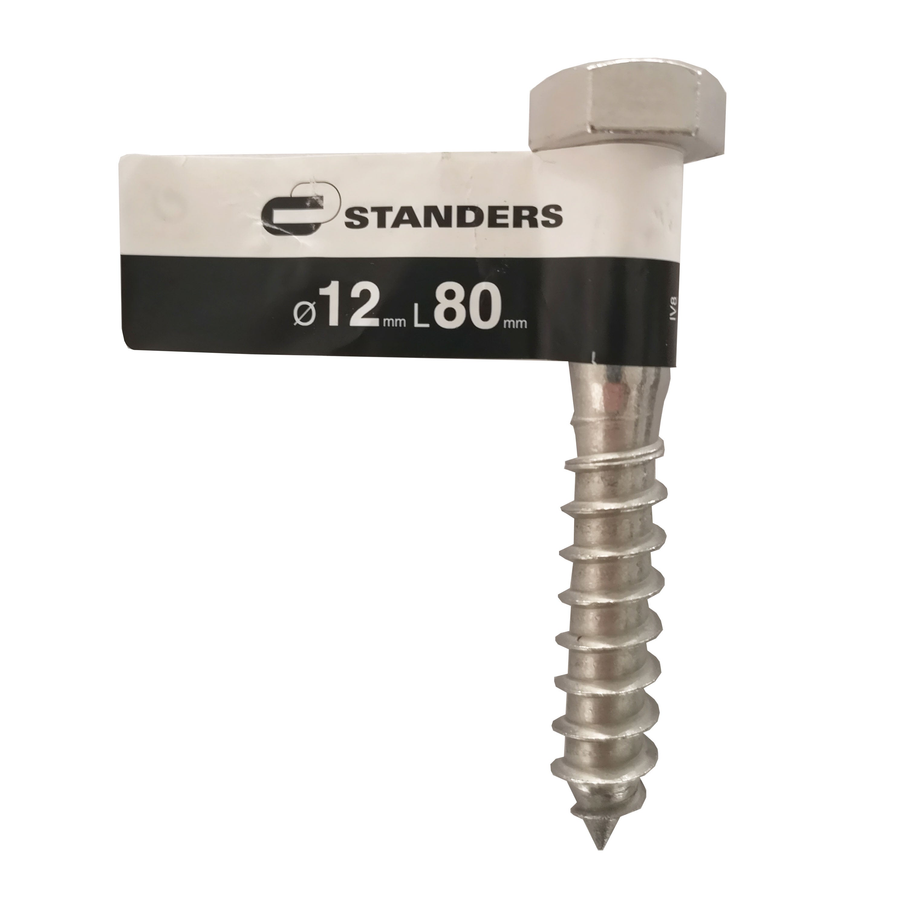 1 vis inox tête 6 pans hexagonal interne STANDERS, Ø12 x L.80 mm ...