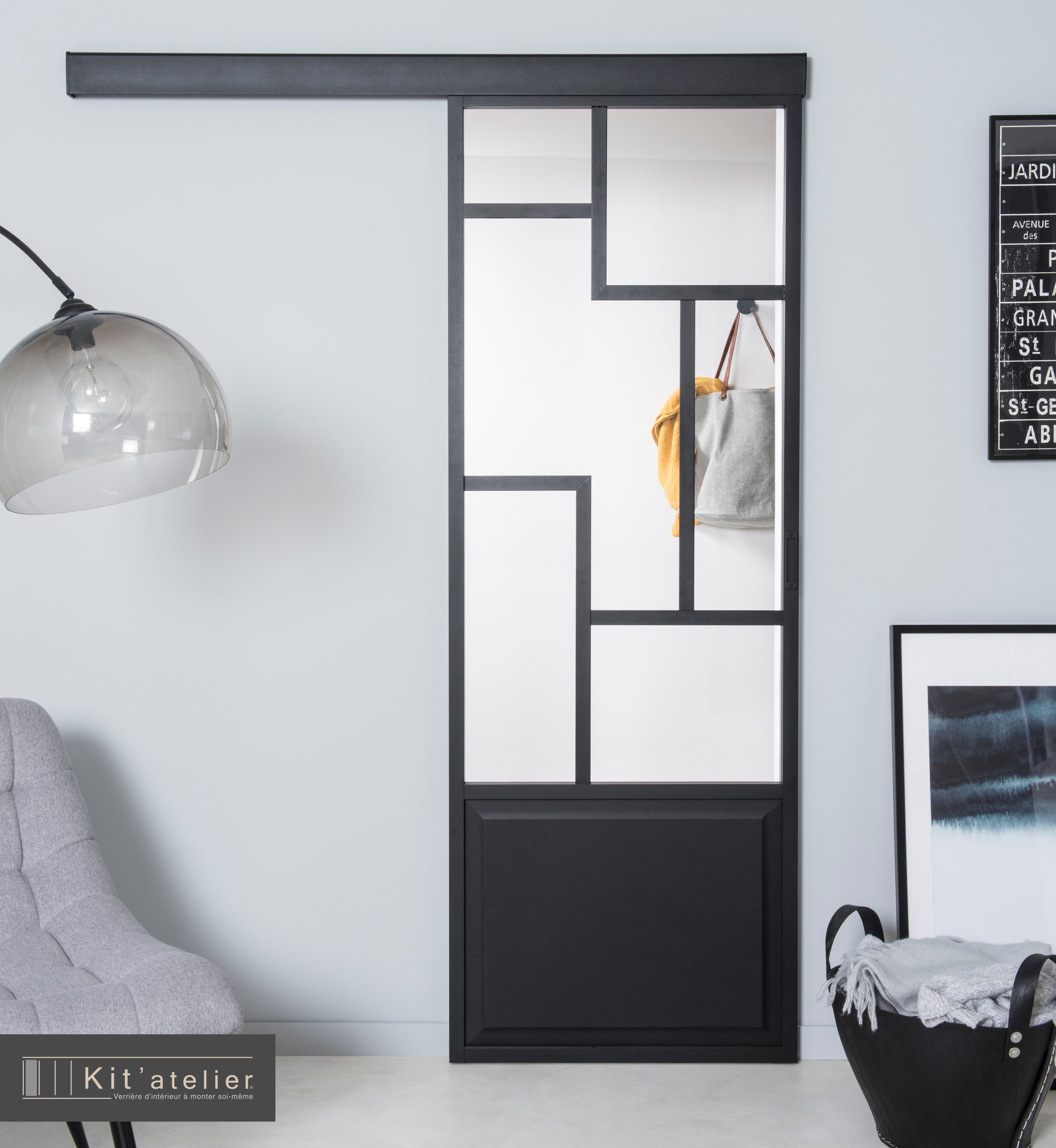 Kit parcloses Design pour porte Modulo de 73 cm de largeur | Leroy Merlin
