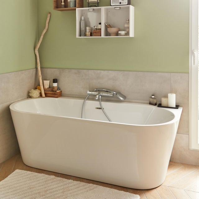 Baignoire semi-îlot | Leroy Merlin