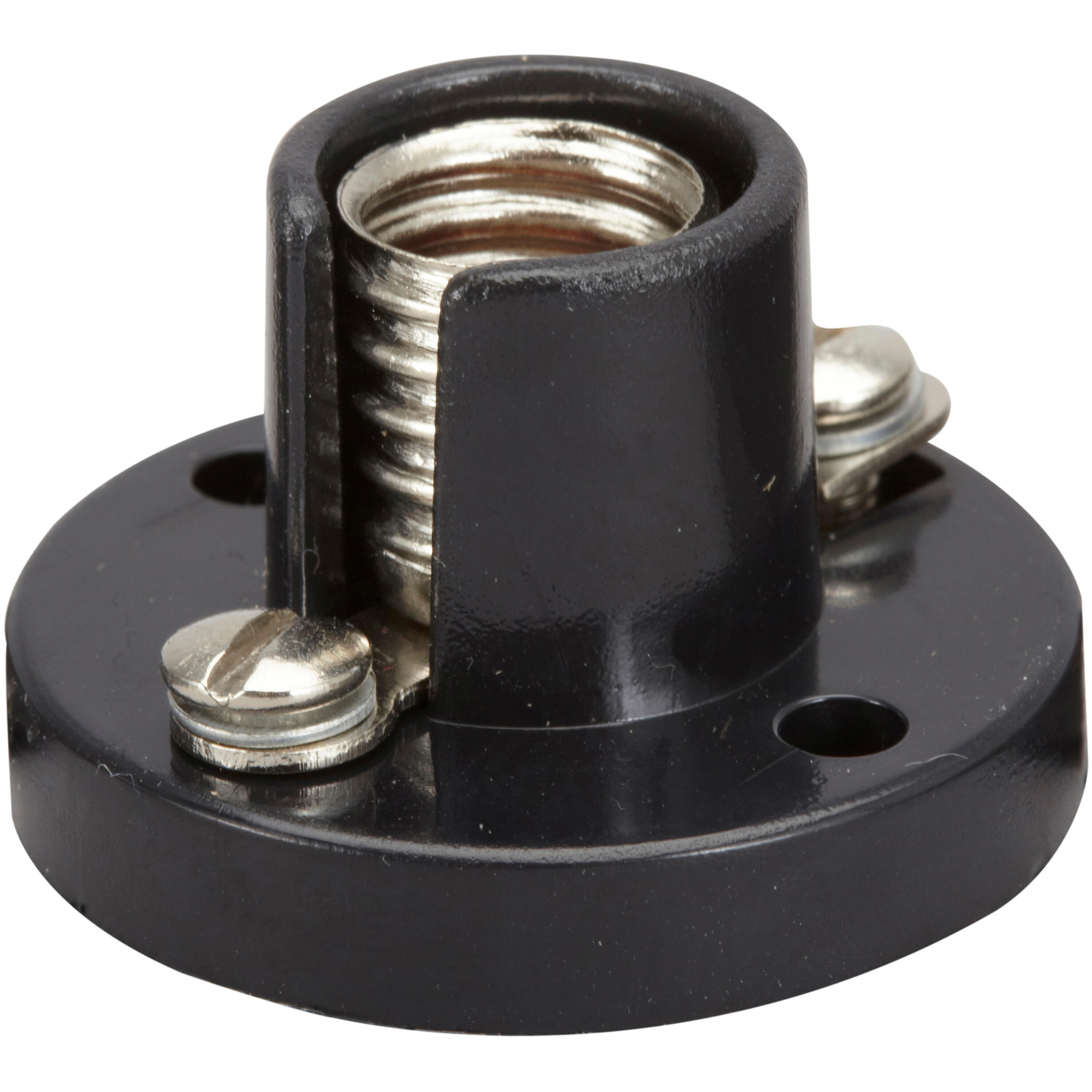 Douille électrique à clips E10 bakélite, noir | Leroy Merlin