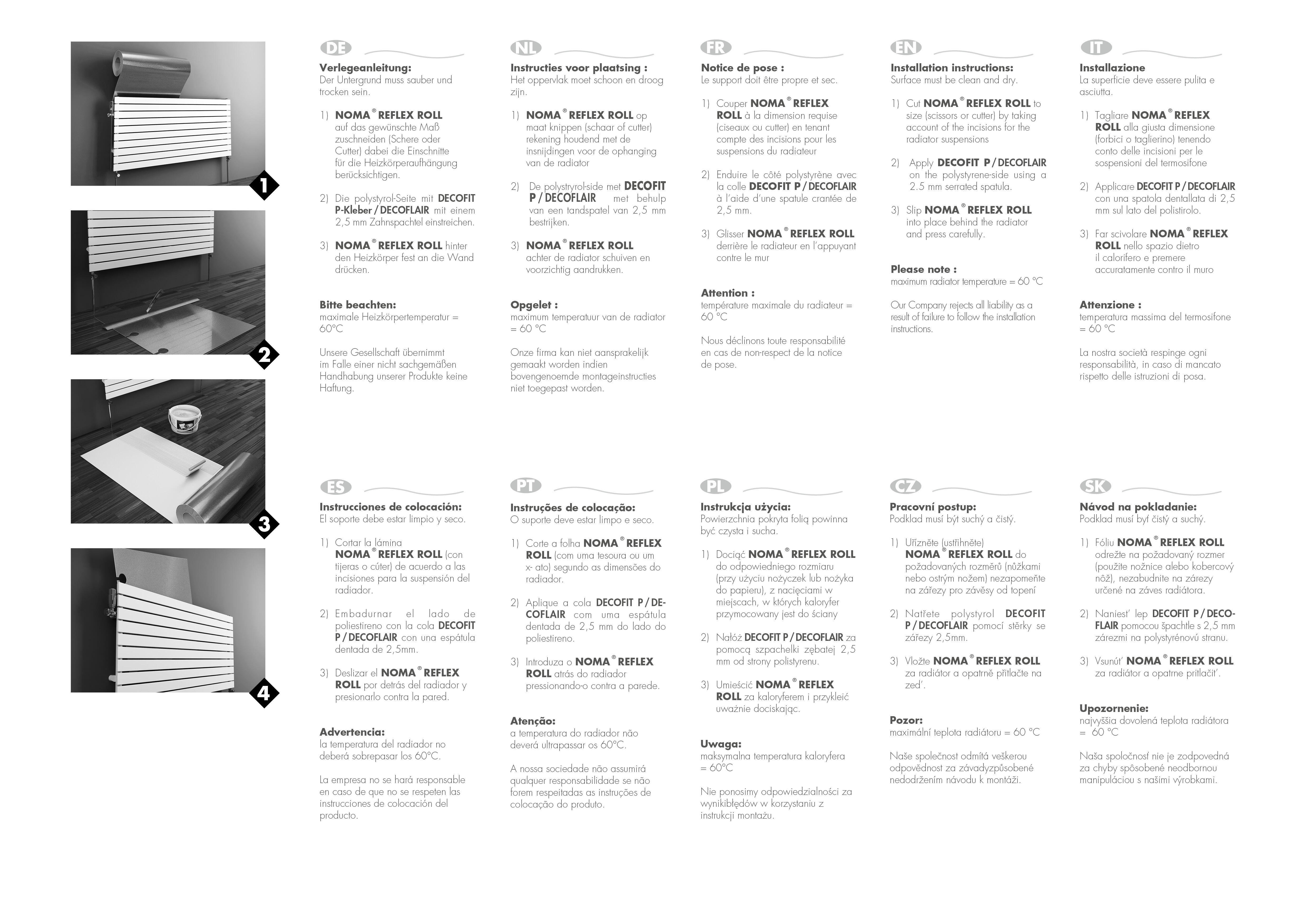 Rouleau 5M Noma reflex roll 3mm réflecteur chaleur radiateur | Leroy Merlin