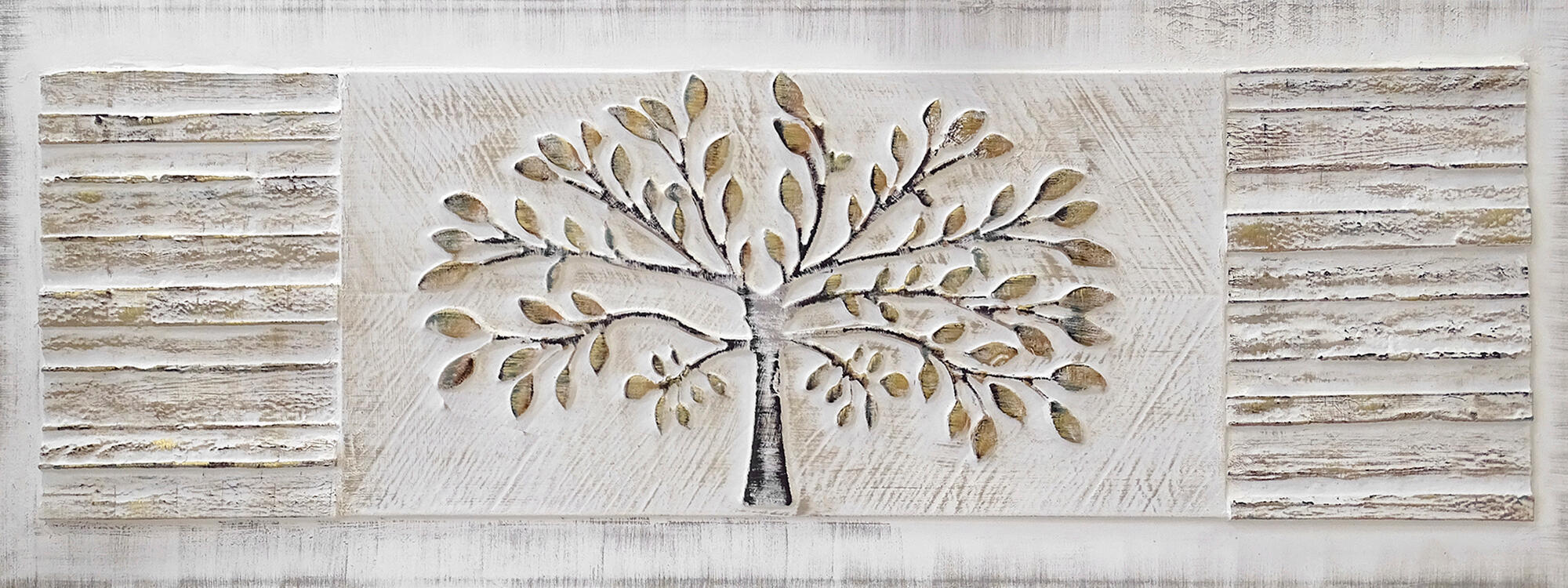 Toile peinte Arbre rectangle, multicolore l.160 x H.60 cm | Leroy Merlin