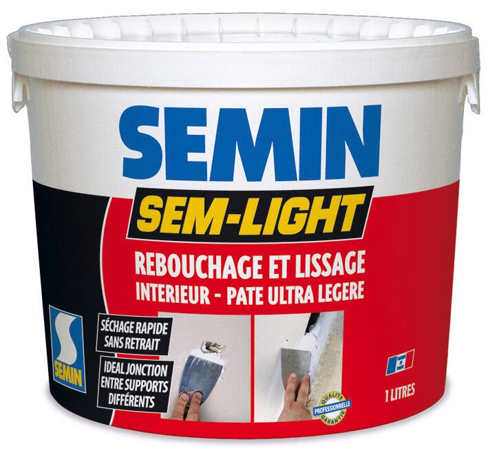 Enduit de rebouchage allégé SEMIN, 0.25 kg | Leroy Merlin