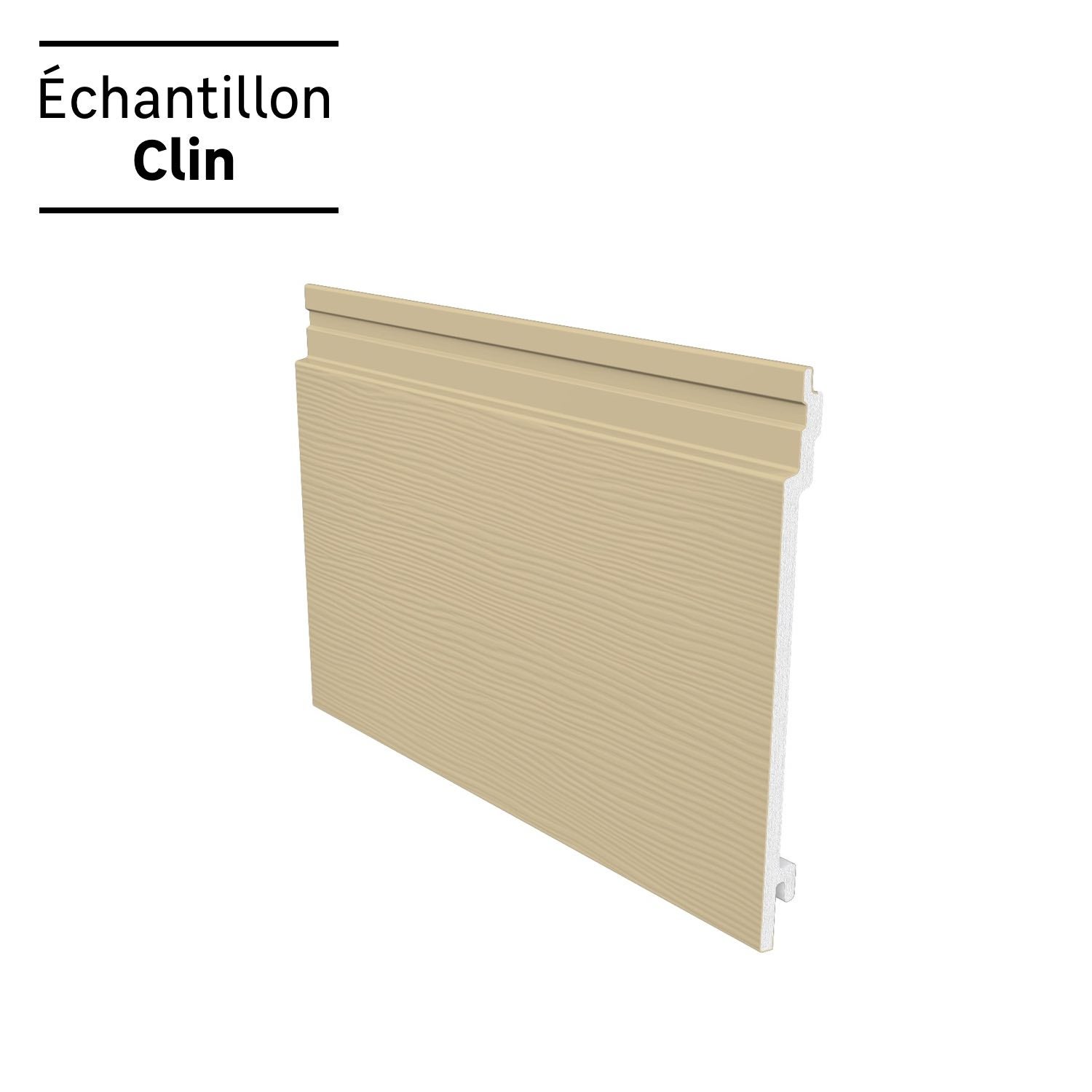 Echantillon clin pour bardage en panneau pvc marron, Faza design | Leroy Merlin