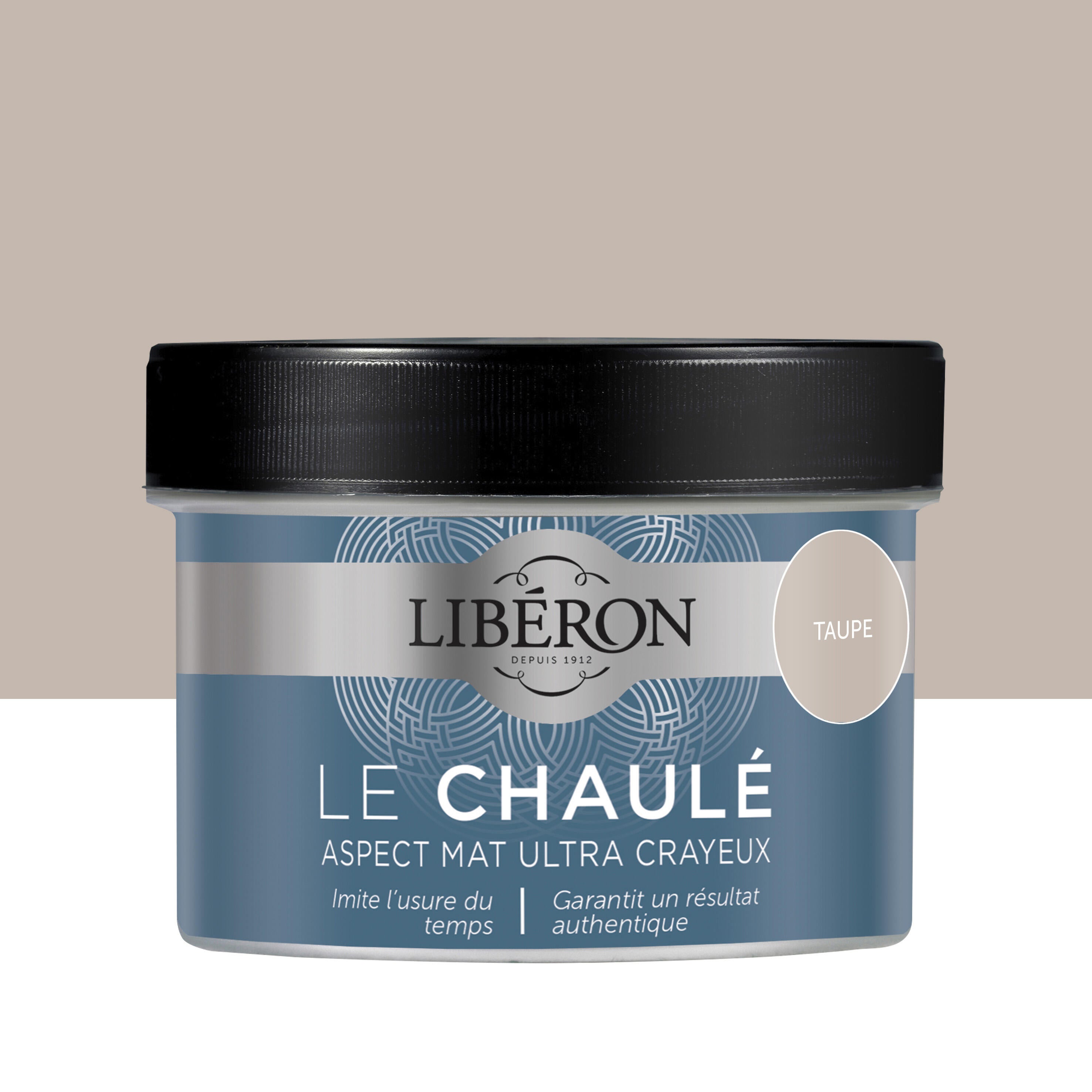 Peinture meuble et objet Effet chaulé LIBÉRON taupe mat 250ml | Leroy ...