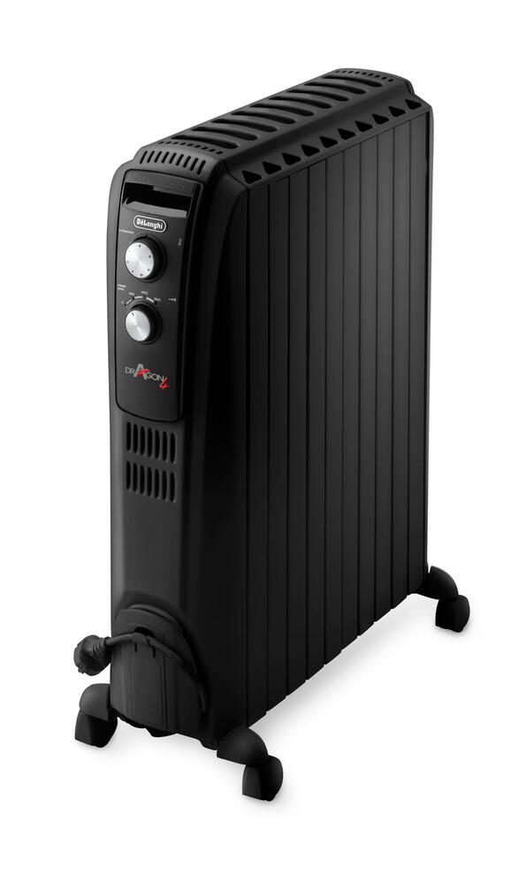 Radiateur bain d'huile électrique DE'LONGHI Dragon 4 2500 W | Leroy Merlin
