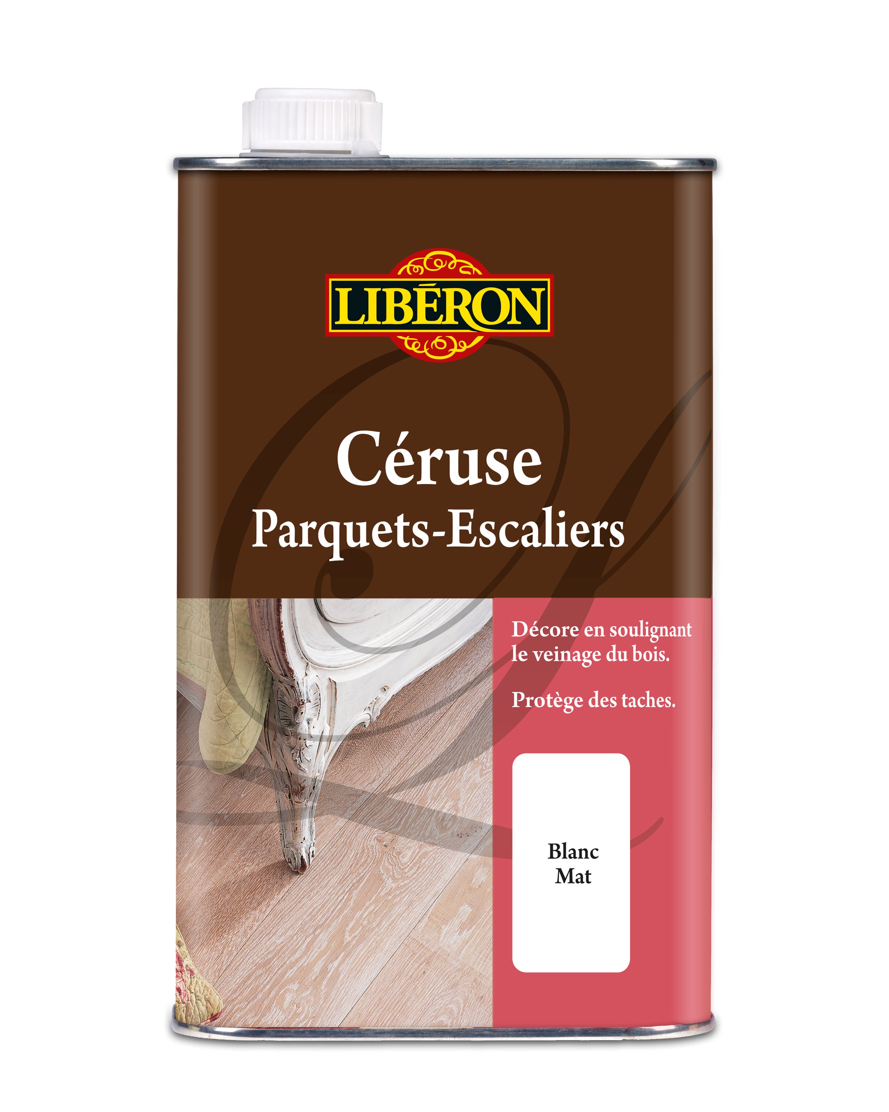 Céruse parquet Escaliers LIBERON, blanc mat, 0,5 l | Leroy Merlin