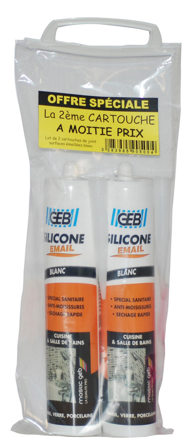 Silicone d'étanchéité 590500 GEB, blanc | Leroy Merlin