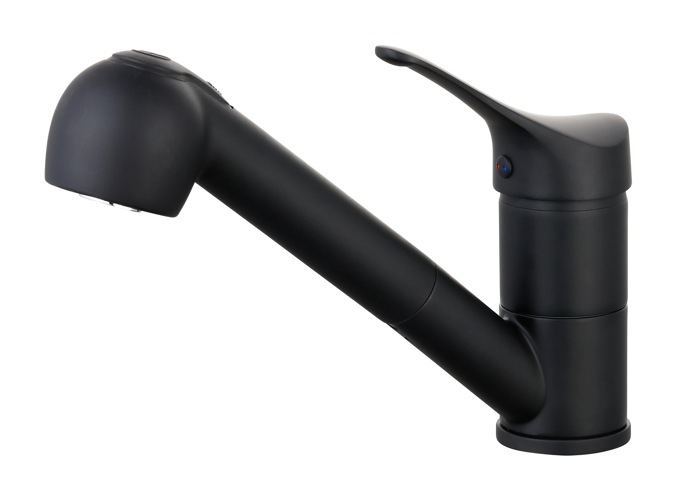 Mitigeur cuisine bec bas avec douchette - Noir - Target 40 | Bricoman