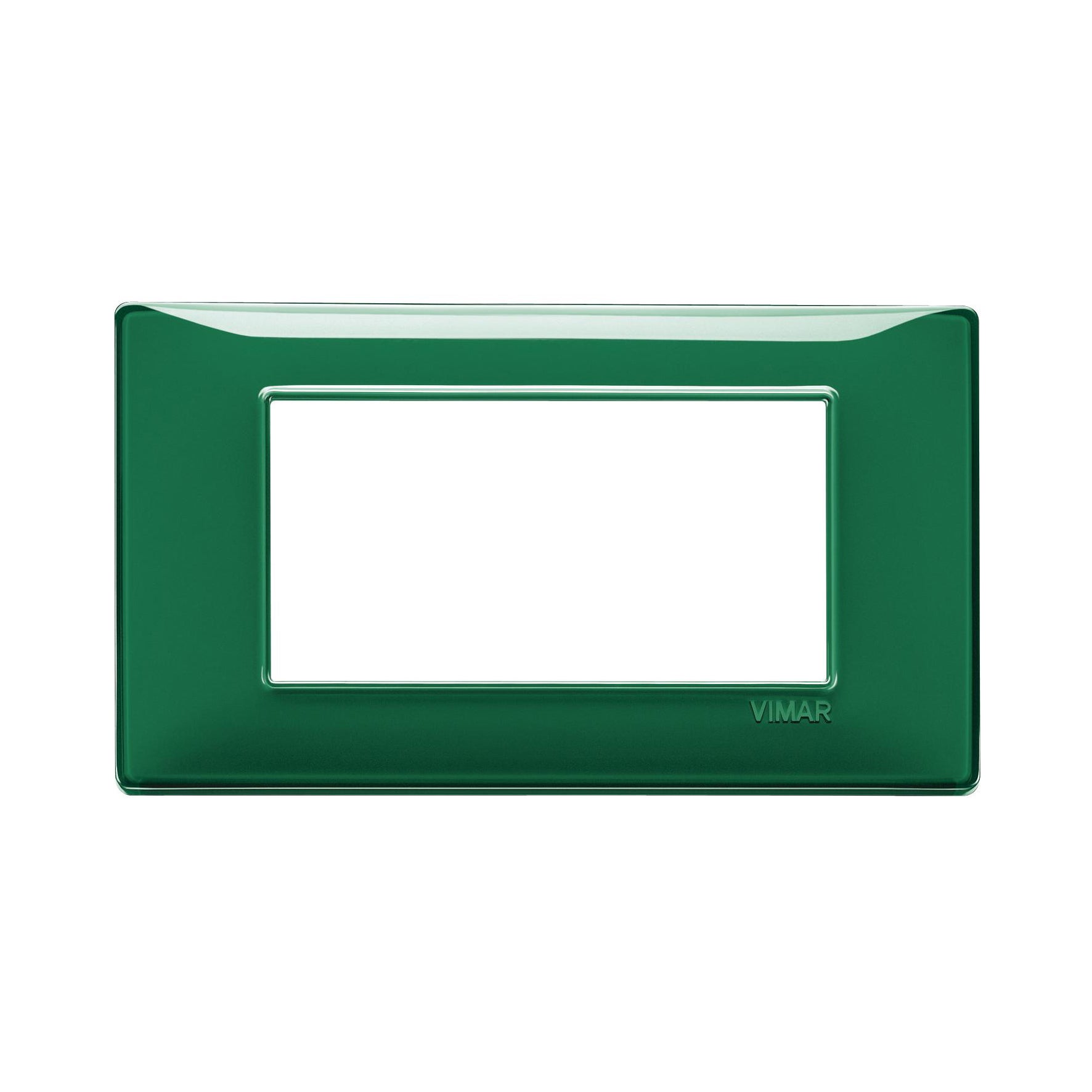 Placca 4 moduli serie Plana VIMAR verde smeraldo | Leroy Merlin