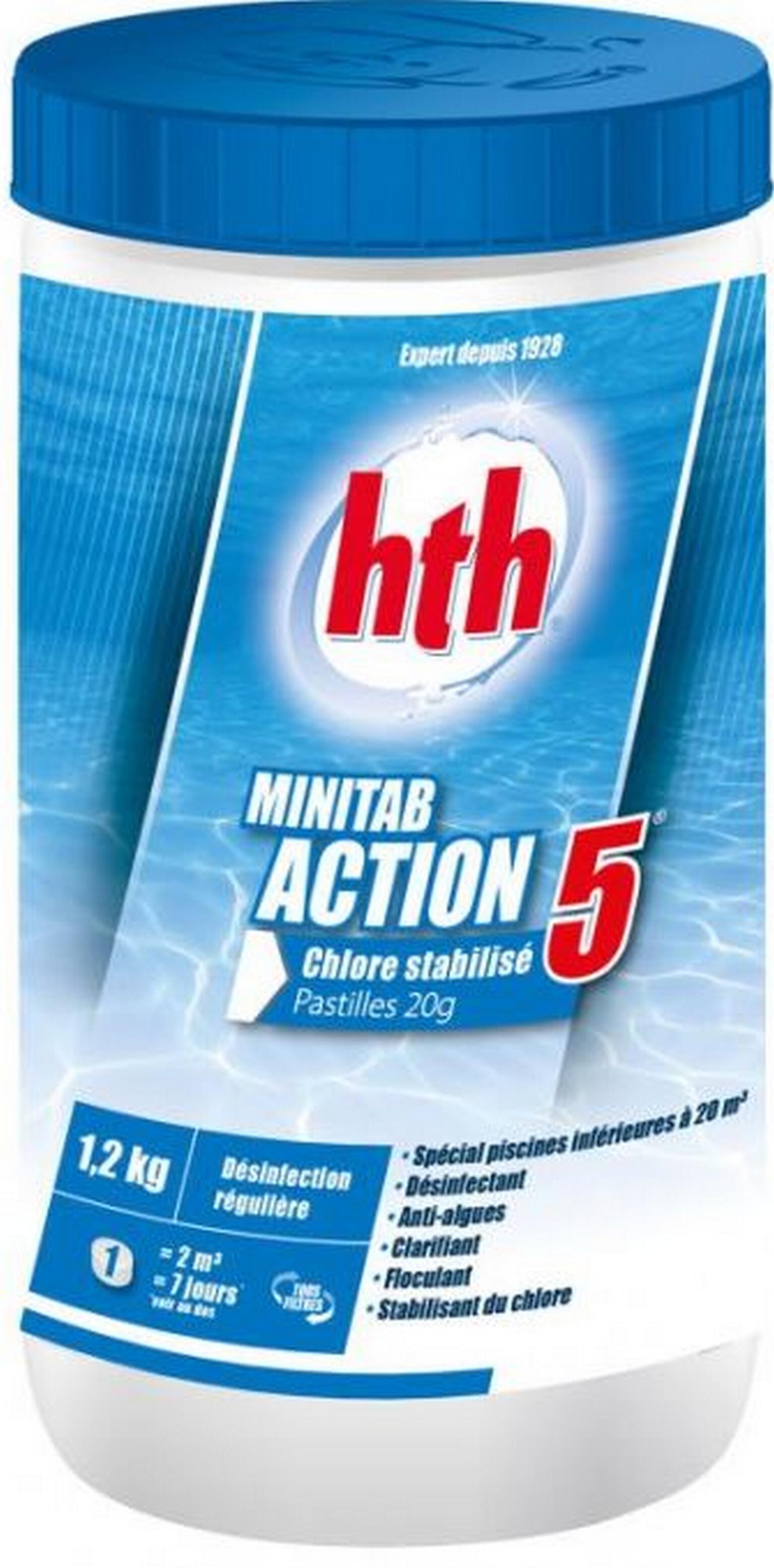 Chlore 5 actions piscine, pastille 20 g | Leroy Merlin