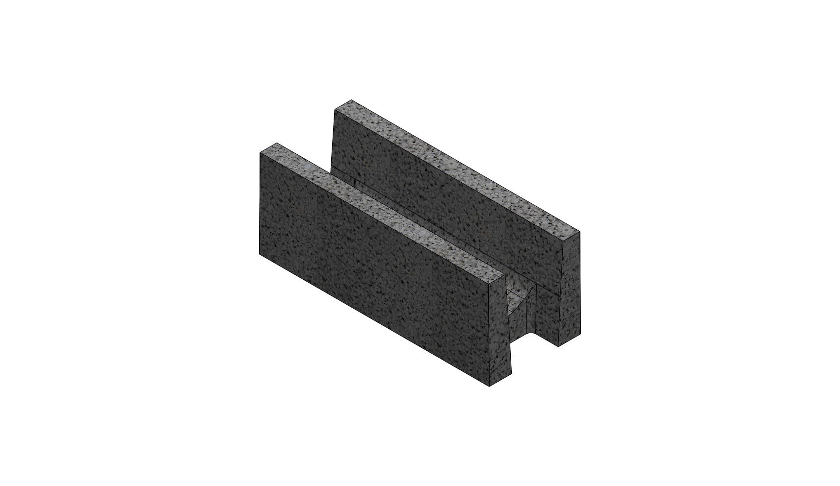 Parpaing chaînage horizontal béton NF P.50 x H.20 x Ep.20 cm, ALKERN ...