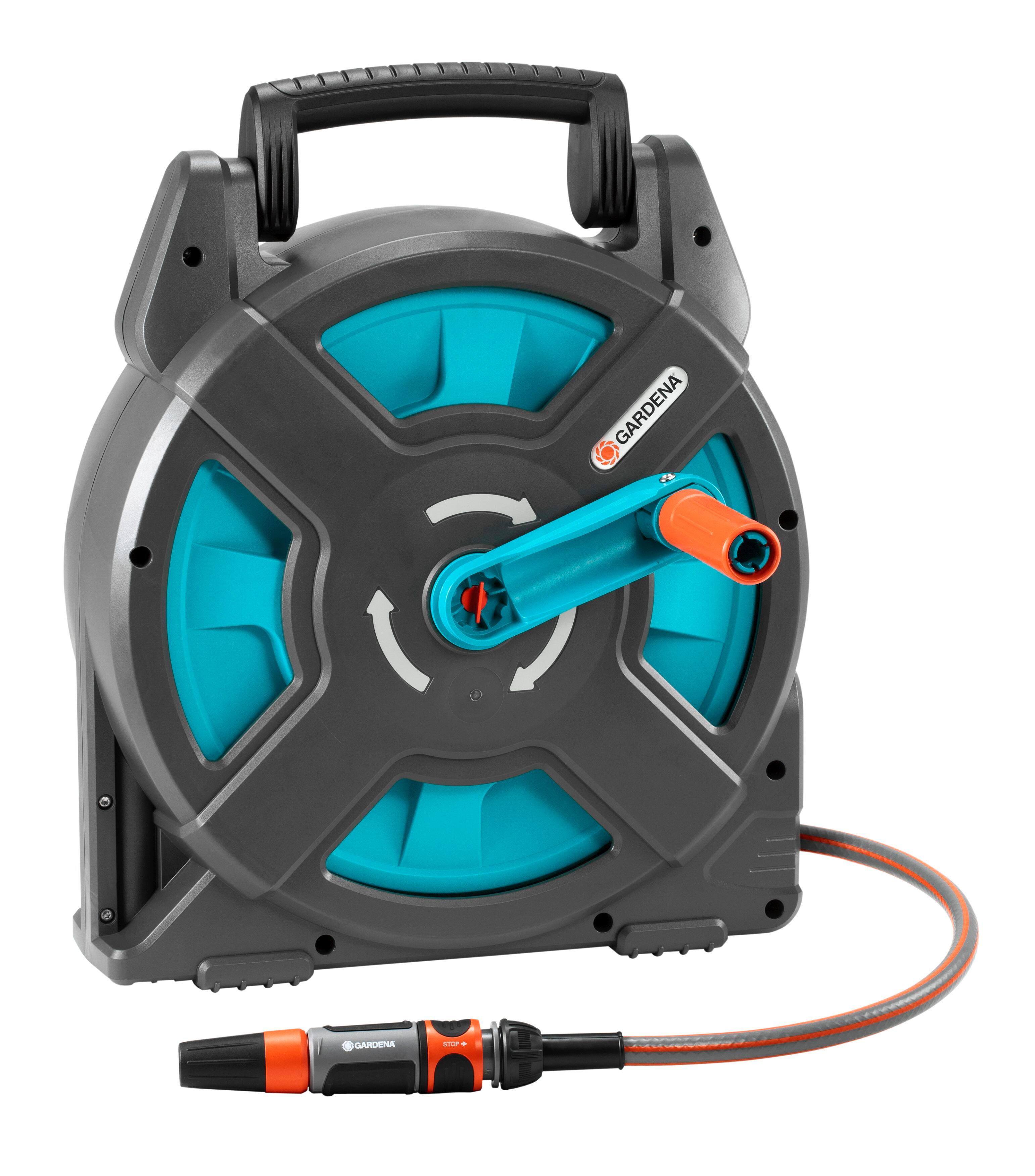 Dévidoir portable compact équipé L.15 m GARDENA 2662-20 | Leroy Merlin