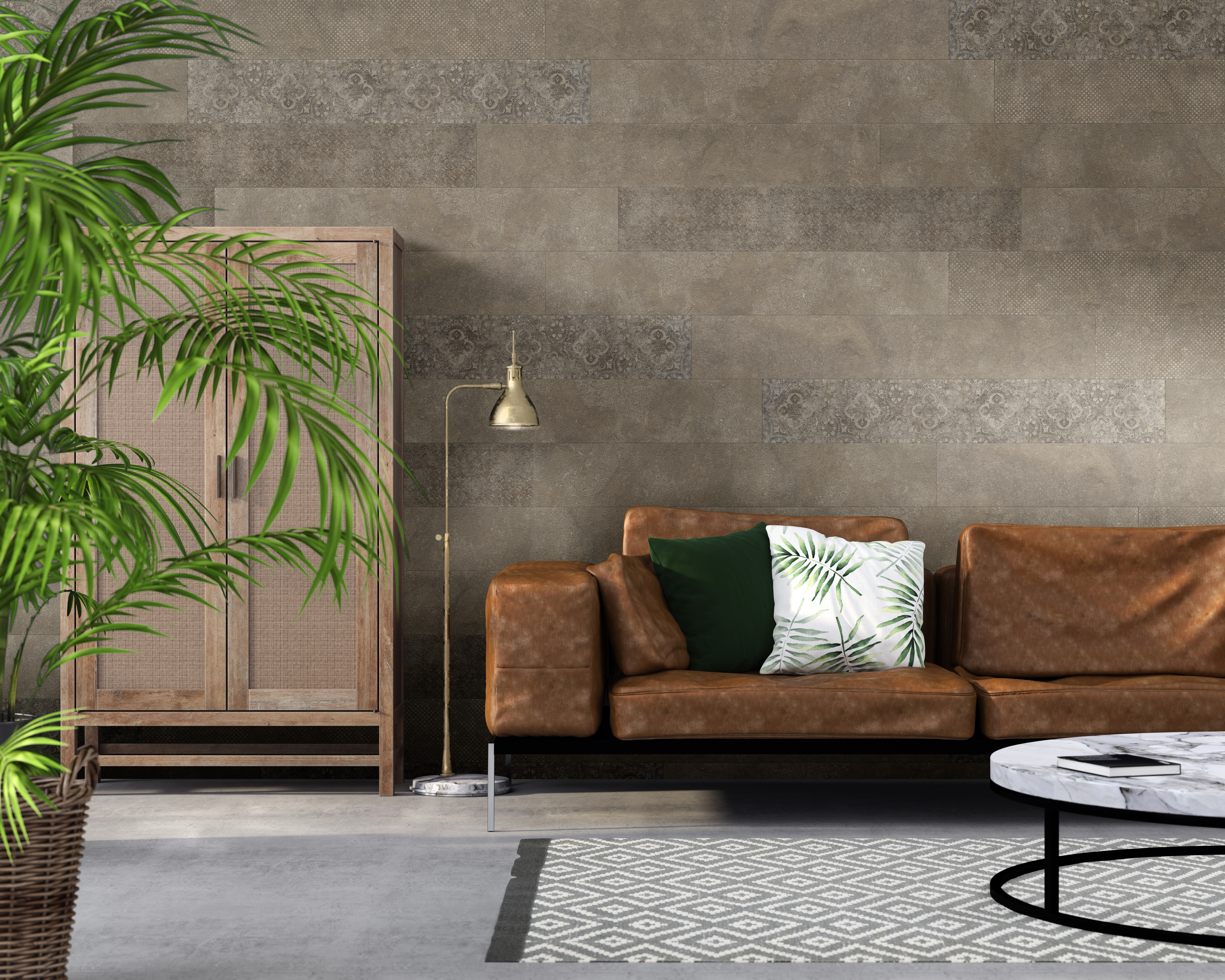 Panneau mural PVC Dumawall+ brown Arabica DUMAPLAST, L.120 x l.18 cm ...