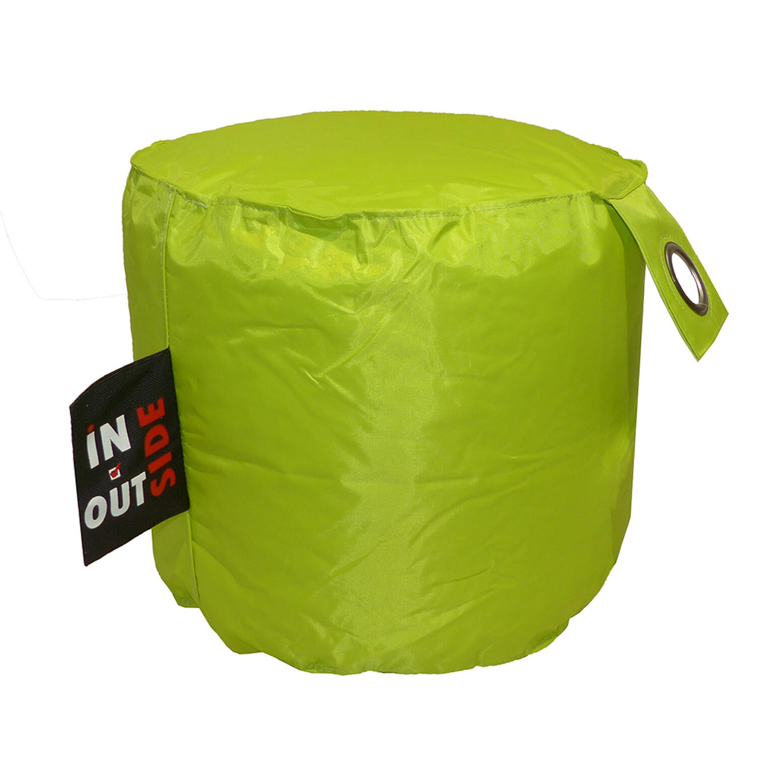Pouf de sol vert anis, l.45 x L.45 x H.35 cm Souple uni | Leroy Merlin