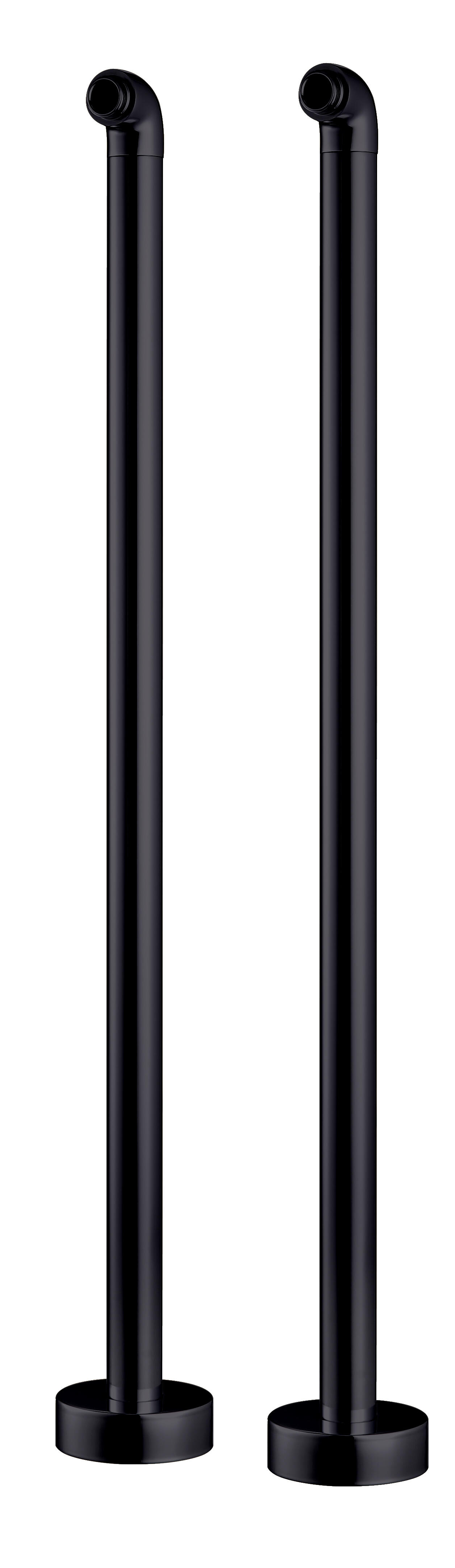 Lot de 2 colonnettes noir mâle / femelle 15 x 21/20 x 27 mm, EDOUARD ...