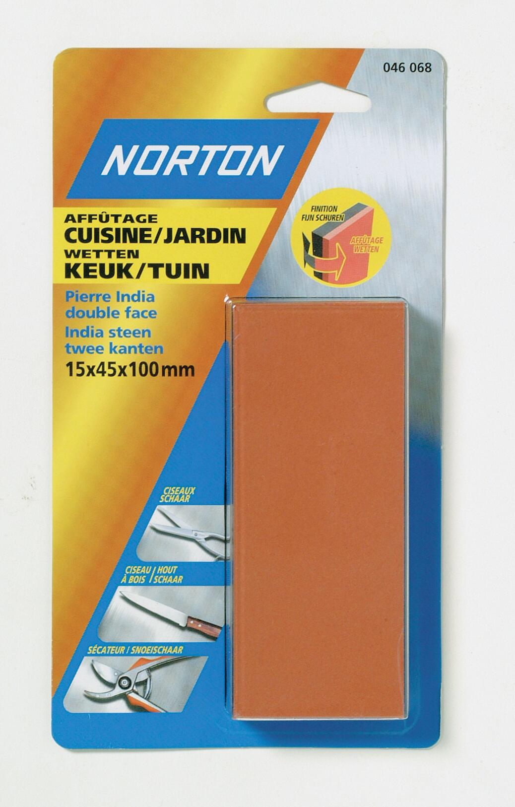 Pierre à huile pour inox NORTON, Diam.125 mm | Leroy Merlin