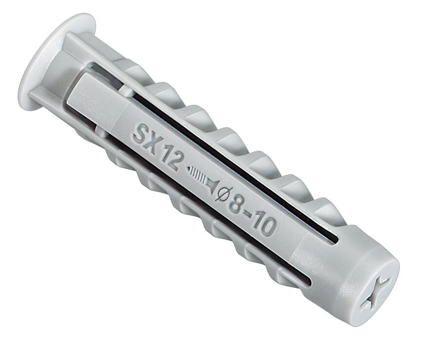 100 tacos para cualquier tipo de pared de nailon de 40 mm y 8 mm de ø ...