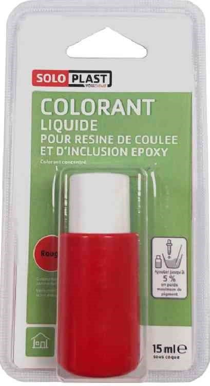 Colorant Colorant époxy liquide SOLOPLAST 15ml rouge opaque | Leroy Merlin