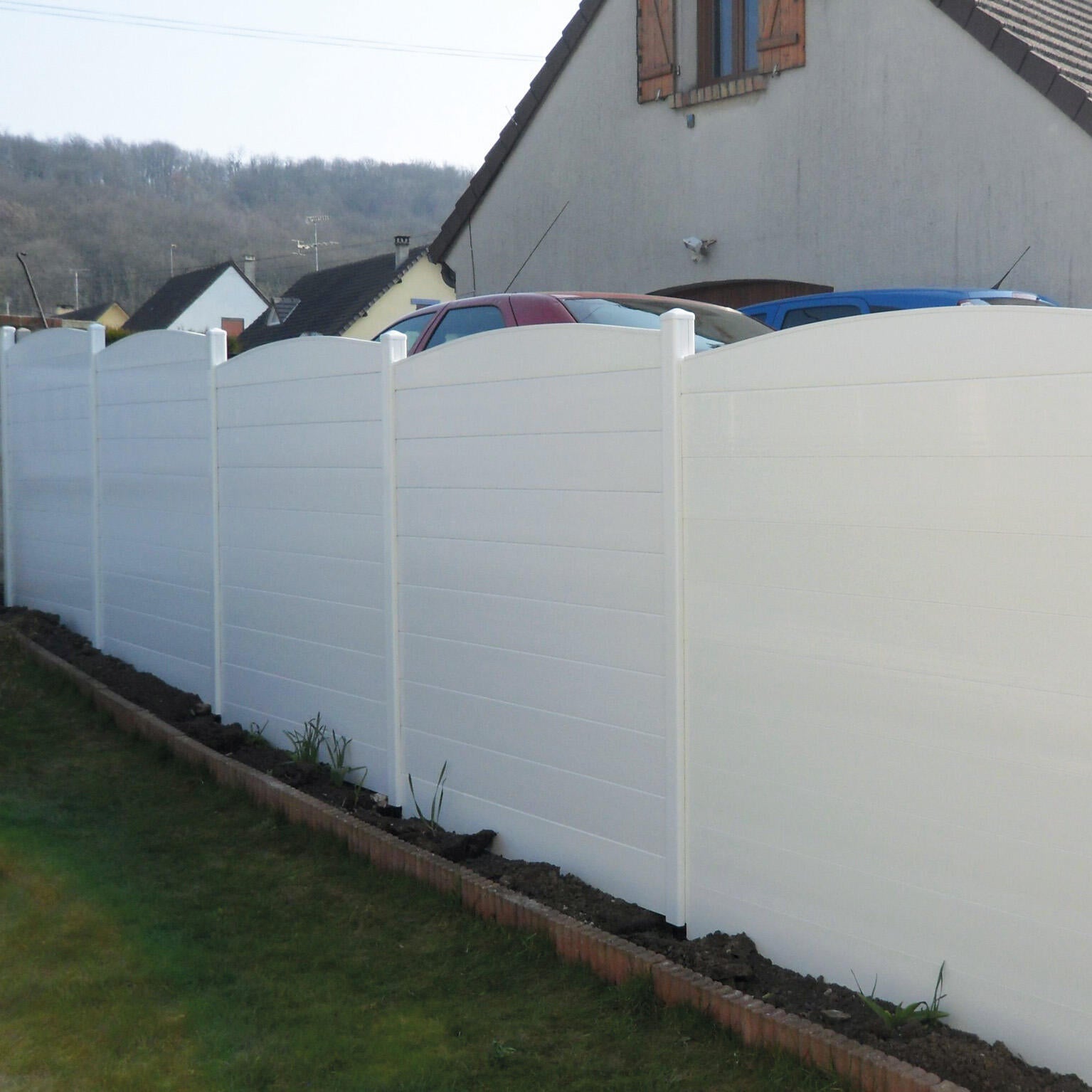 Lame pvc à emboîter Littoral blanc, L.180 x H.20.5 cm x Ep.30 mm ...