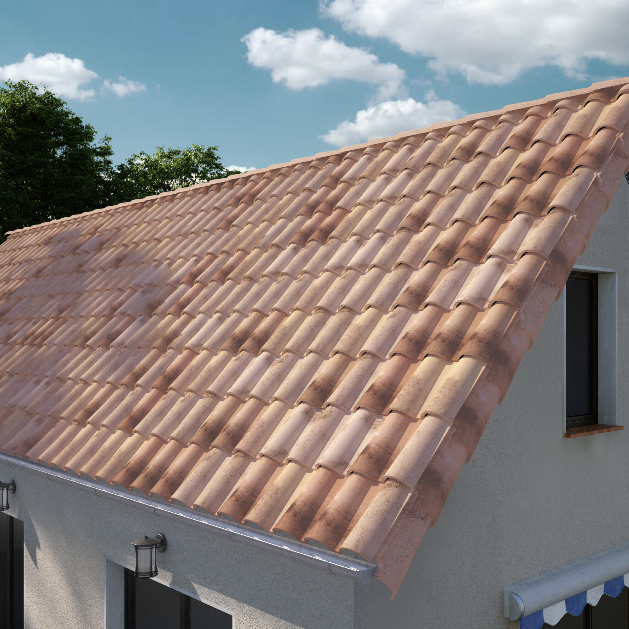 Tuile TERREAL vieilli languedoc 1rte | Leroy Merlin