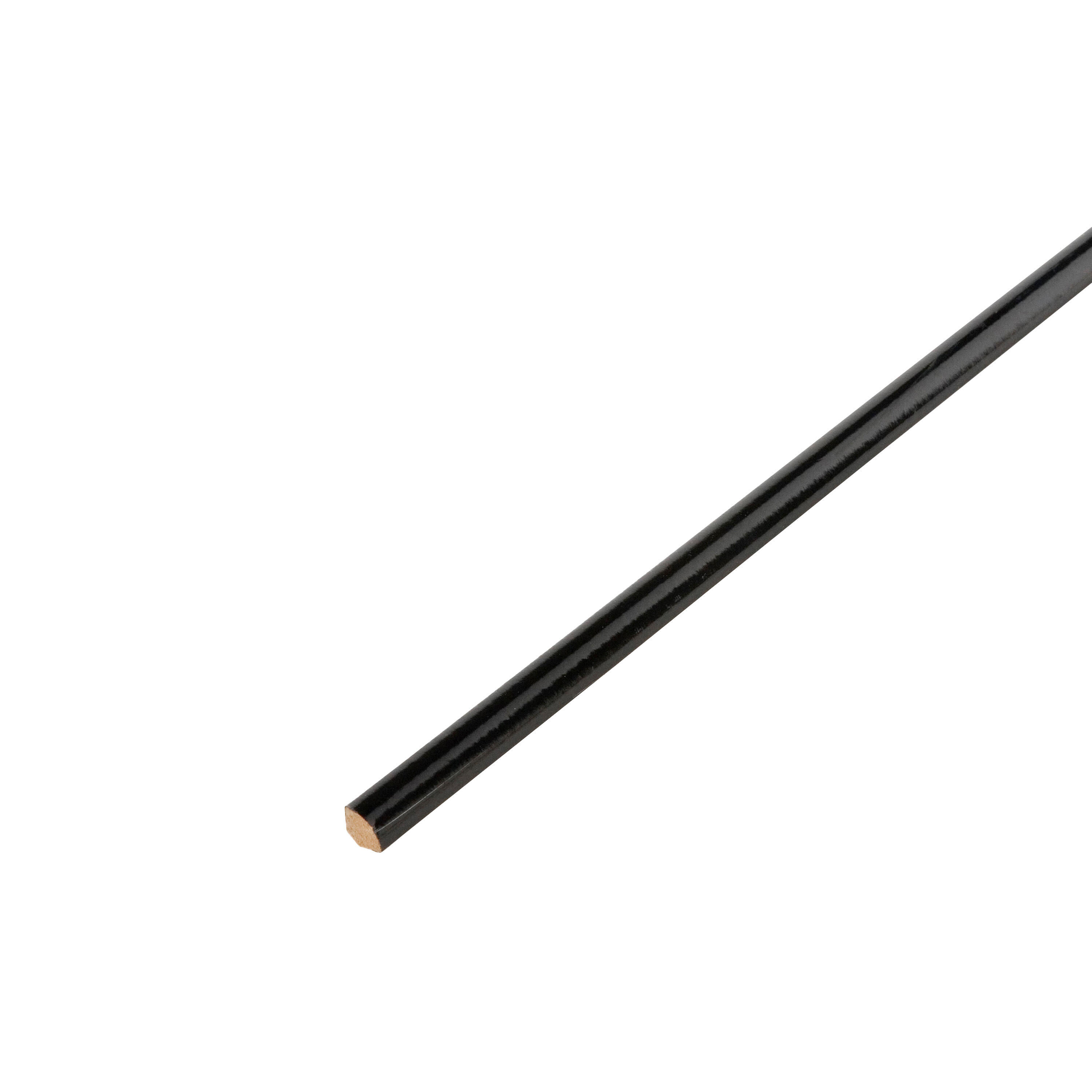 Quart-de-rond médium (MDF) noir , 14 x 14 mm, L.2.4 m | Leroy Merlin