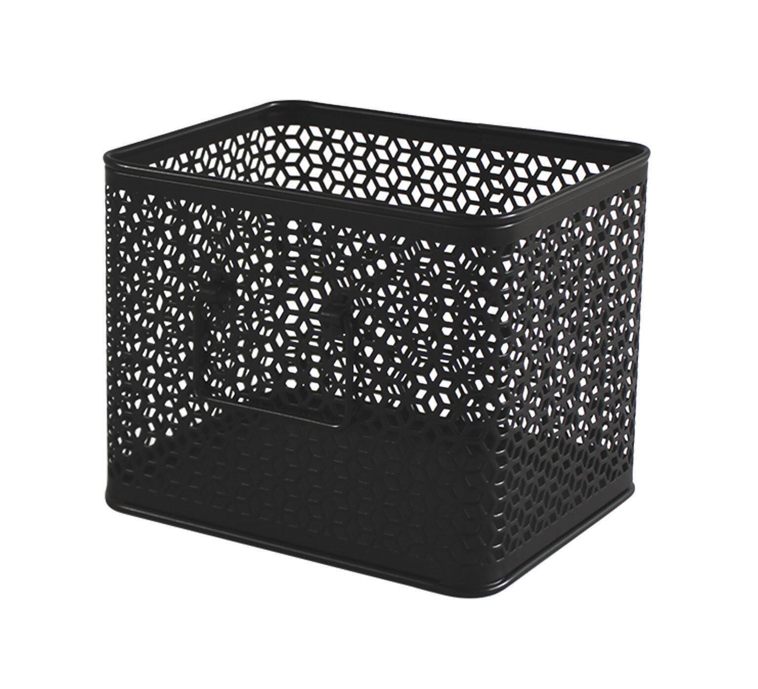 Panier BOX & BEYOND Kub noir H.13 x l.17.5 x P.14 cm | Leroy Merlin