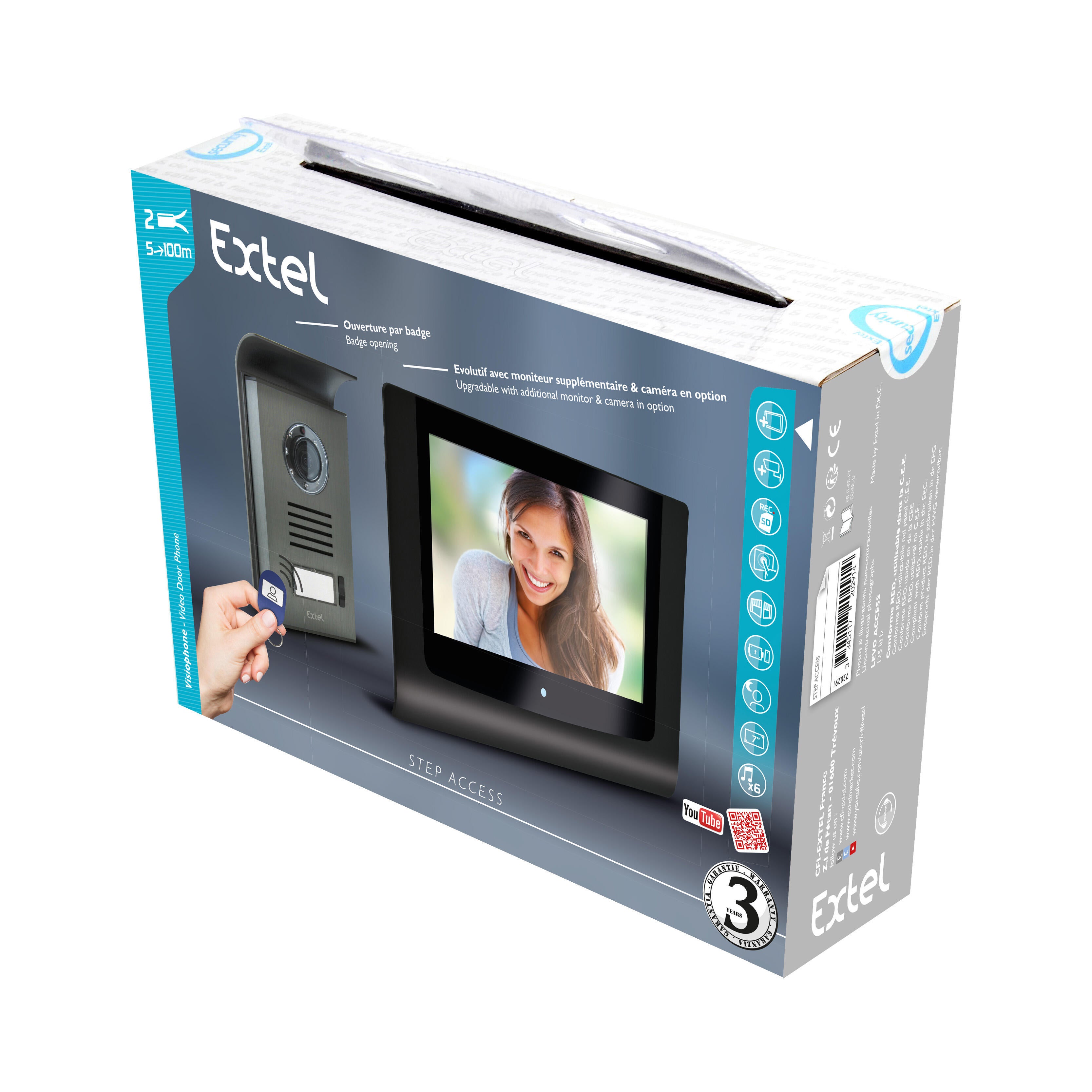 Visiophone filaire EXTEL Step access | Leroy Merlin