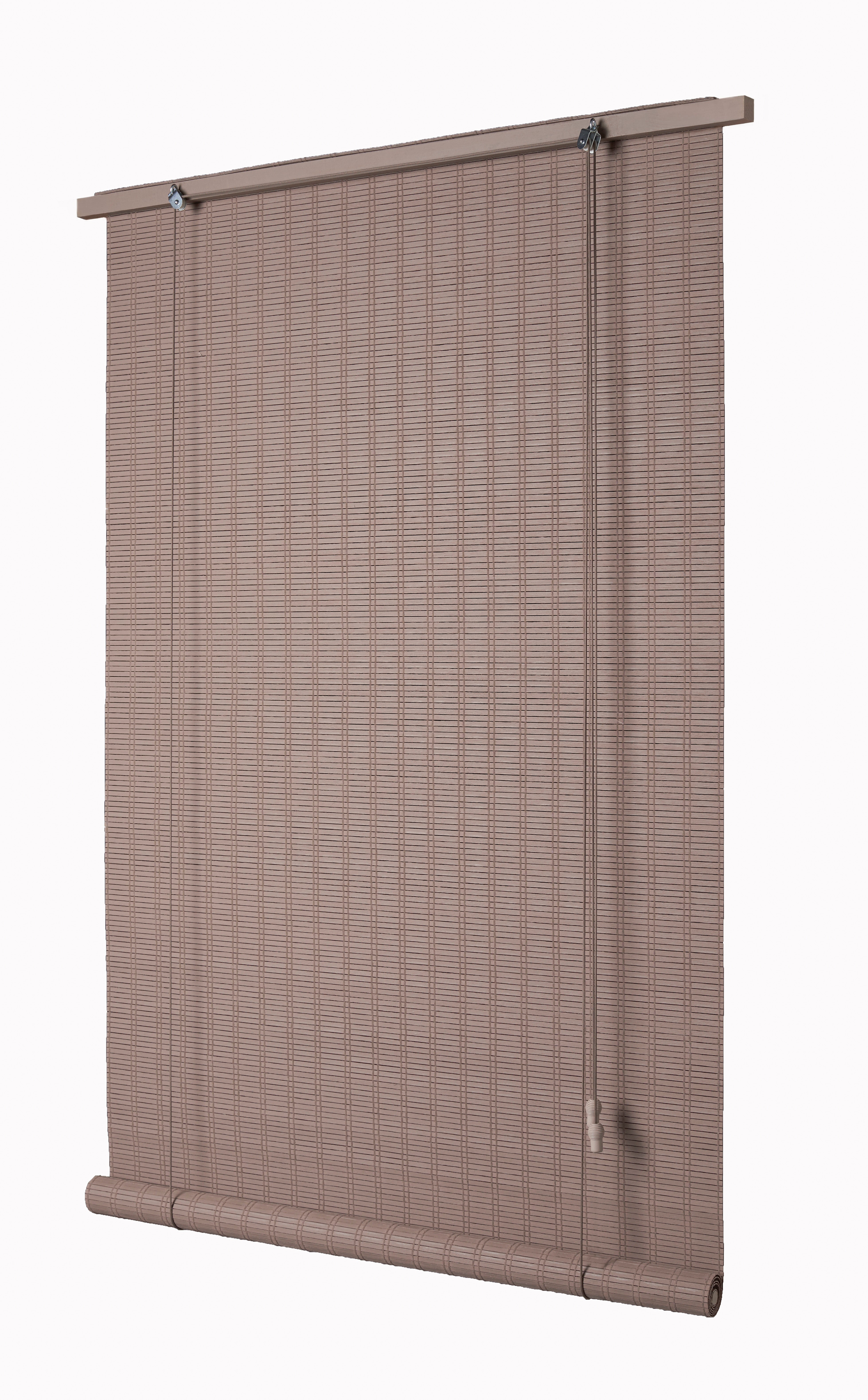 Store enrouleur tamisant Bois tissé marron moka, l.110 x H.200 cm ... Store enrouleur tamisant Bois tissé marron moka, l.110 x H.200 cm ...