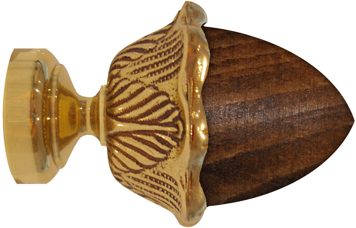 Embout pour tringle à rideau, Diam.28 mm, marron Tradi, INSPIRE | Leroy ...