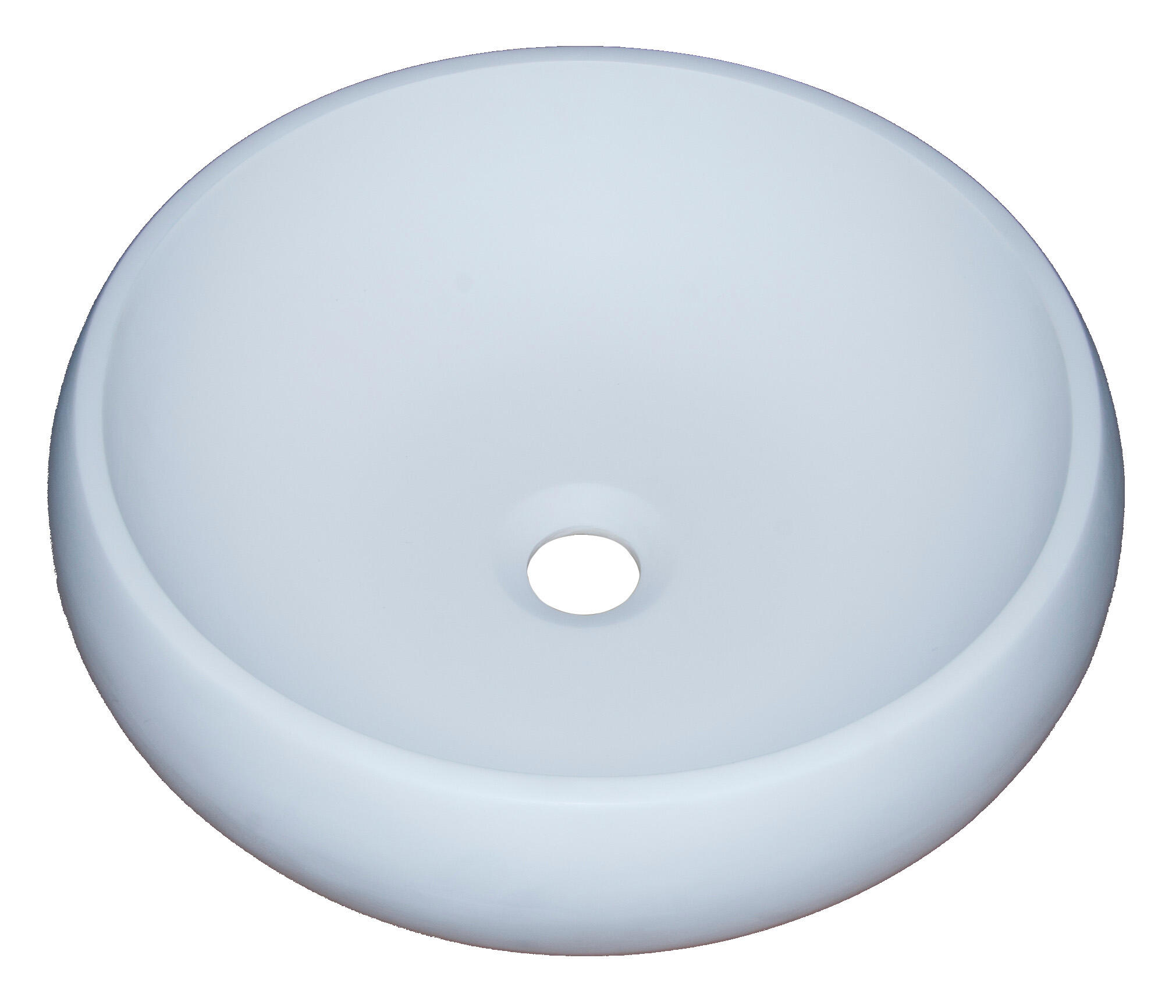 Vasque à poser résine de synthèse Diam.40 cm blanc Moon 40 | Leroy Merlin