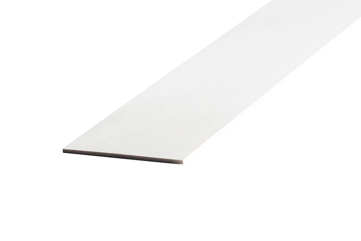Champlat en pvc blanc 50 x 2 mm, L. 2,60 m | Leroy Merlin