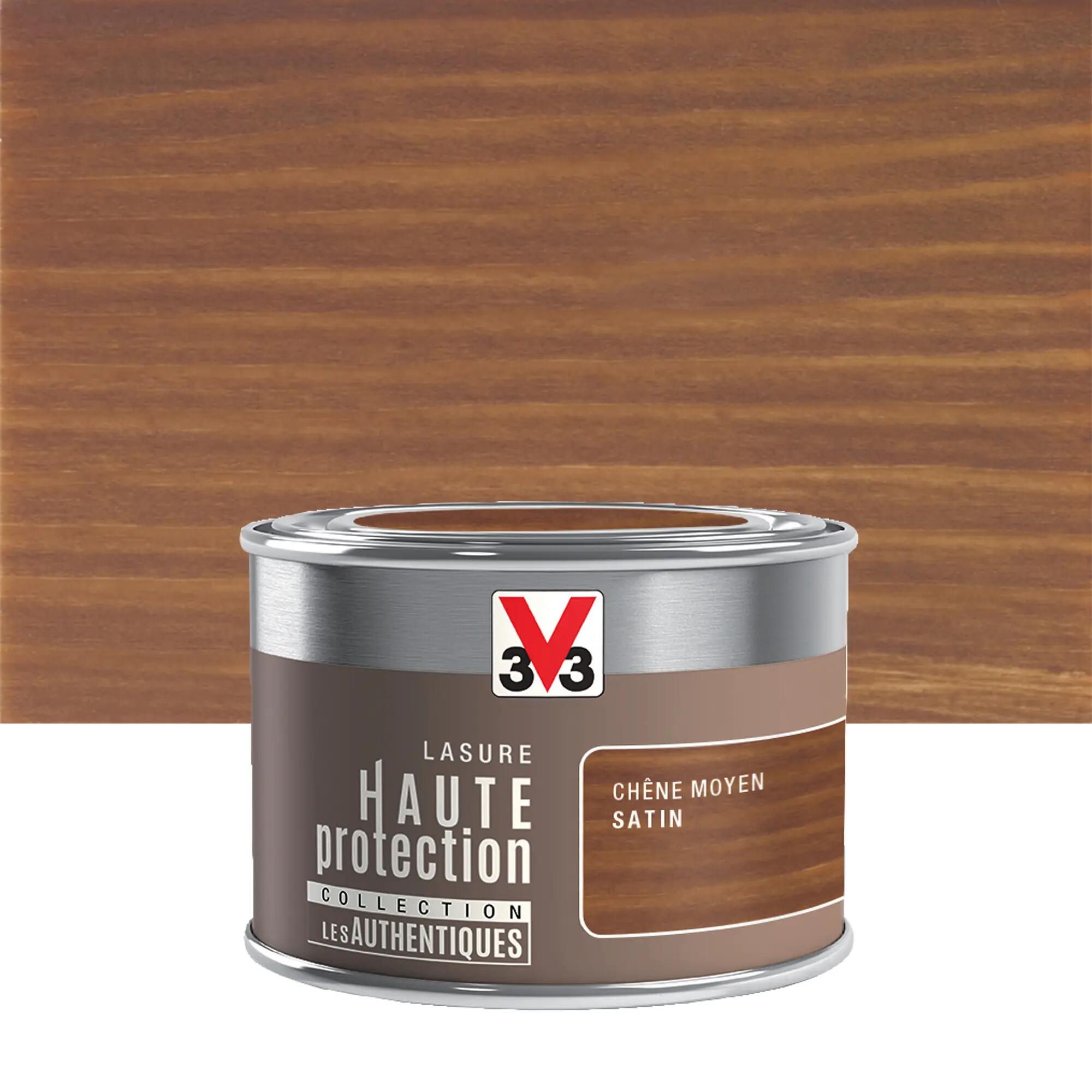 Lasure V33 Hp les authentiques 8 ans chêne moyen satiné 0.125 l | Leroy Merlin