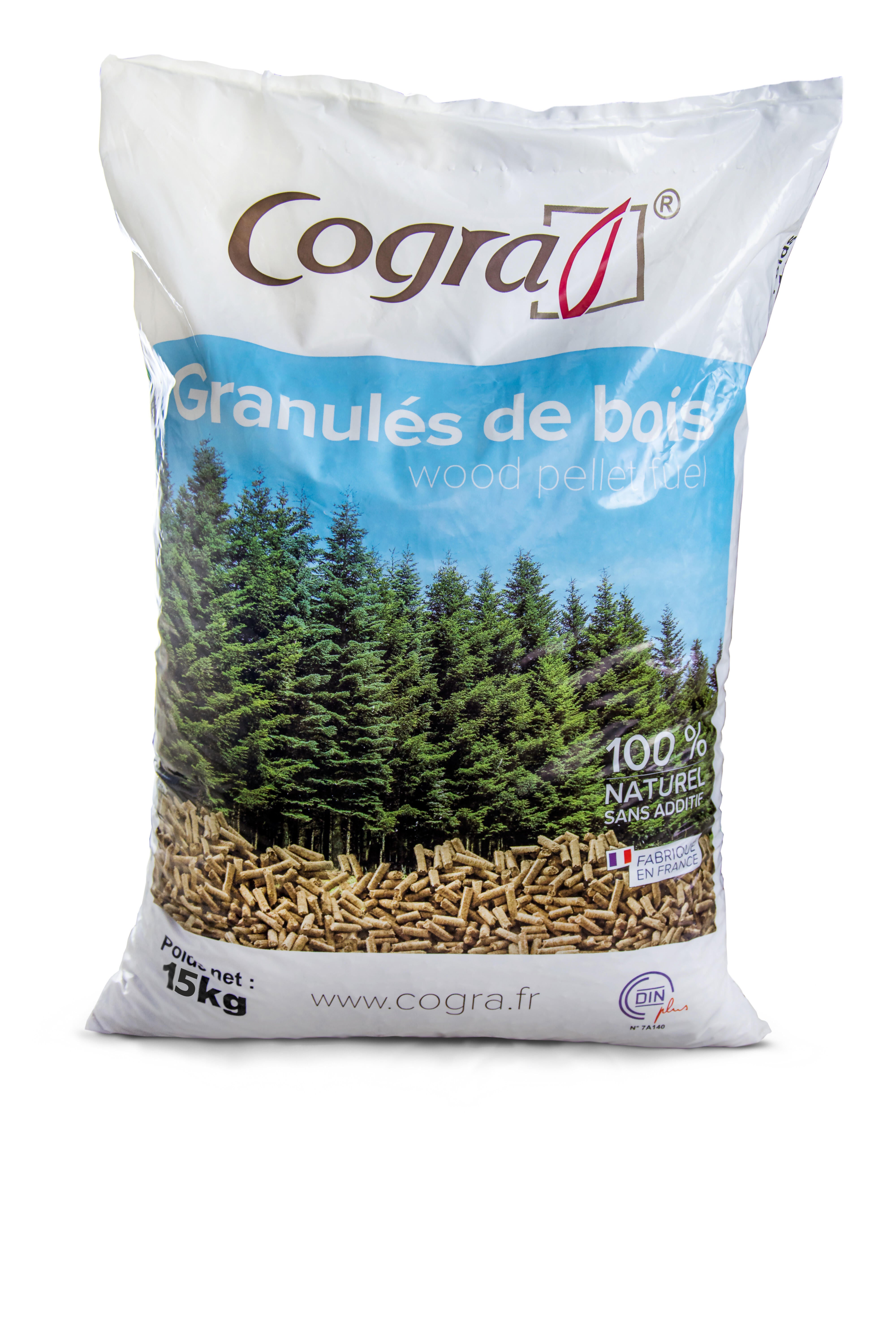 Granulés de bois COGRA en sac, 15 kg | Leroy Merlin