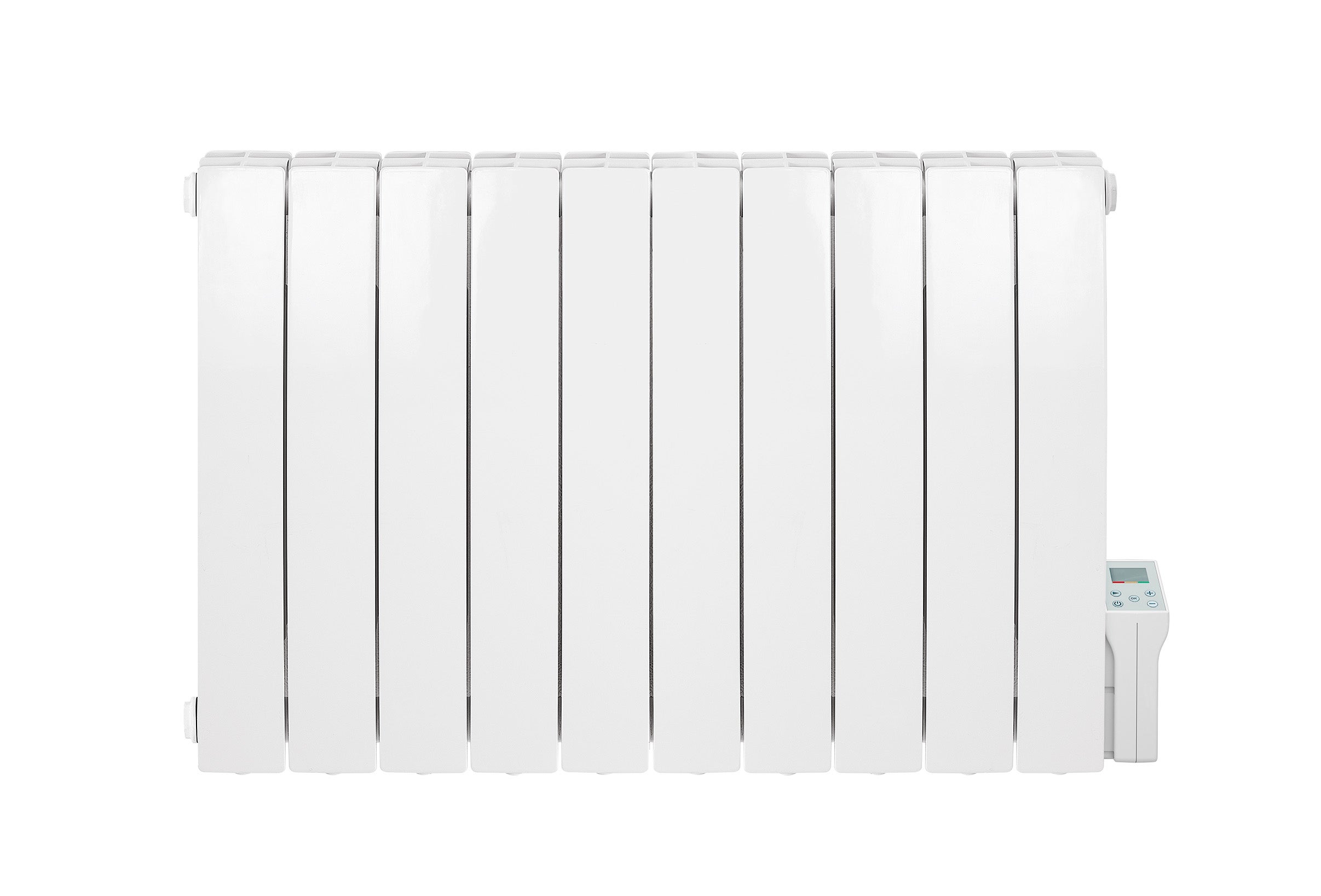 Radiateur électrique à inertie fluide 1800W DELTACALOR Telica cintré horizontal | Leroy Merlin